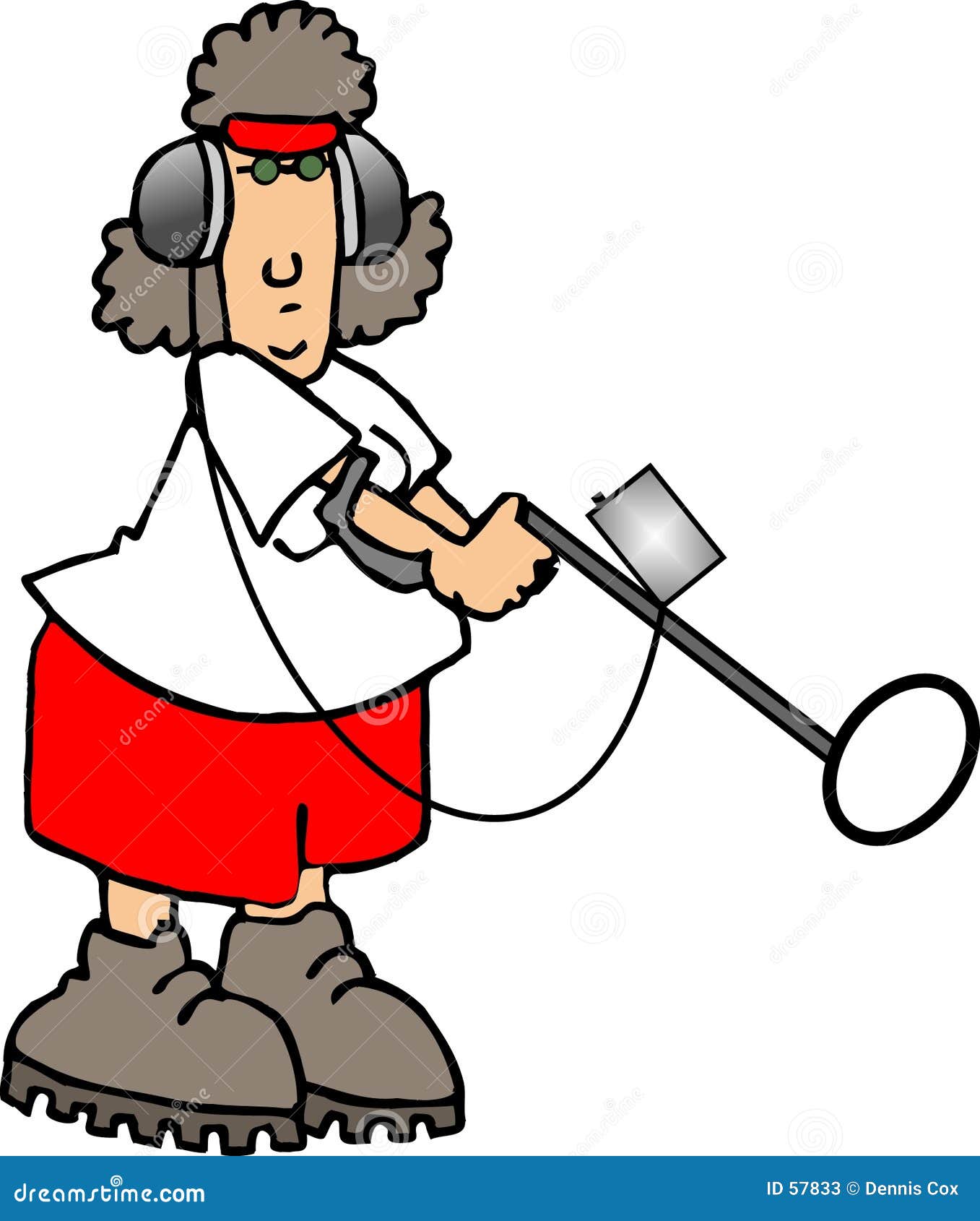 Metal Detector Scanner. 3D Render Isolated On White. Royalty-Free ...