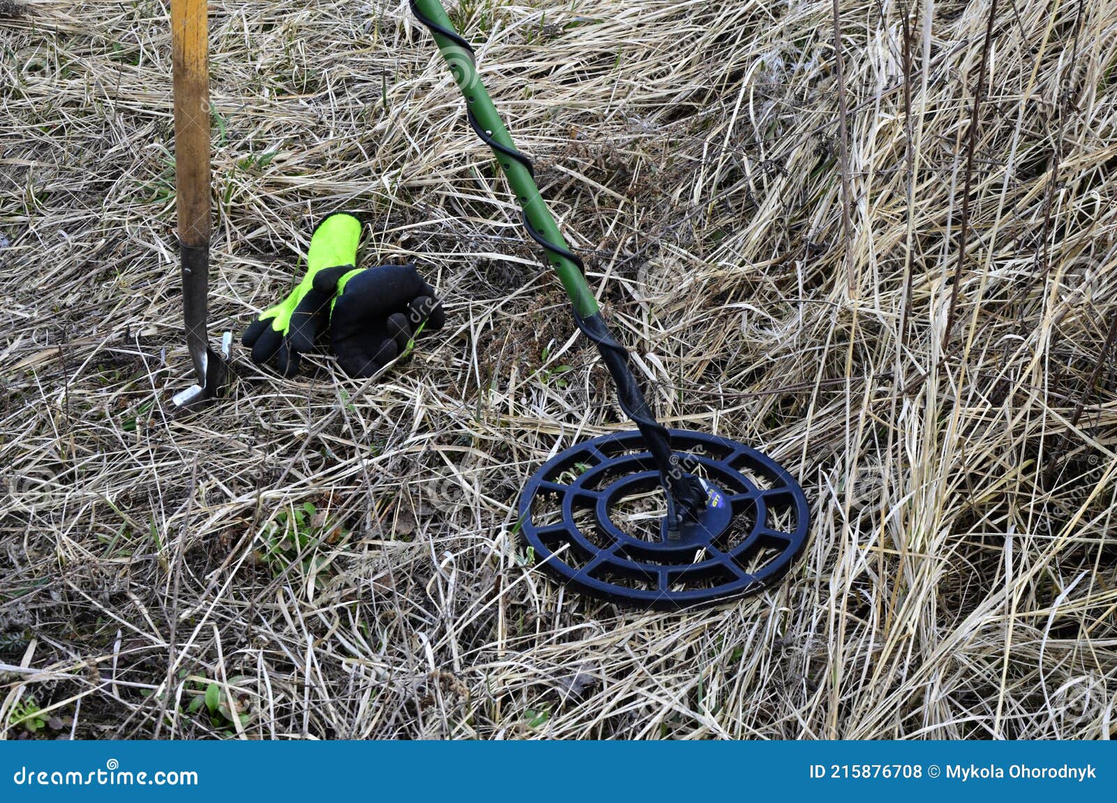 Metal Detector in the Field Ready To Work Editorial Stock Photo - Image ...