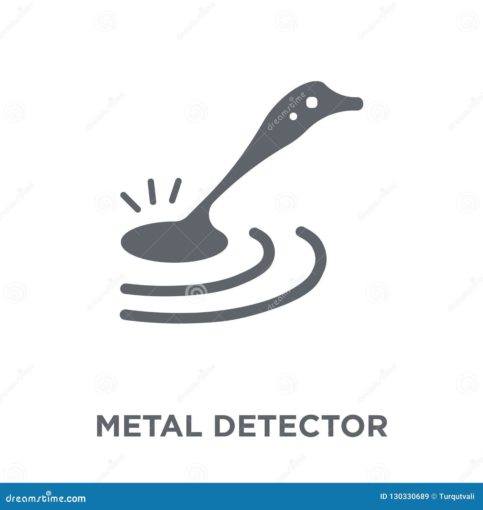 Metal Detector Icon from Museum Collection. Stock Vector - Illustration ...