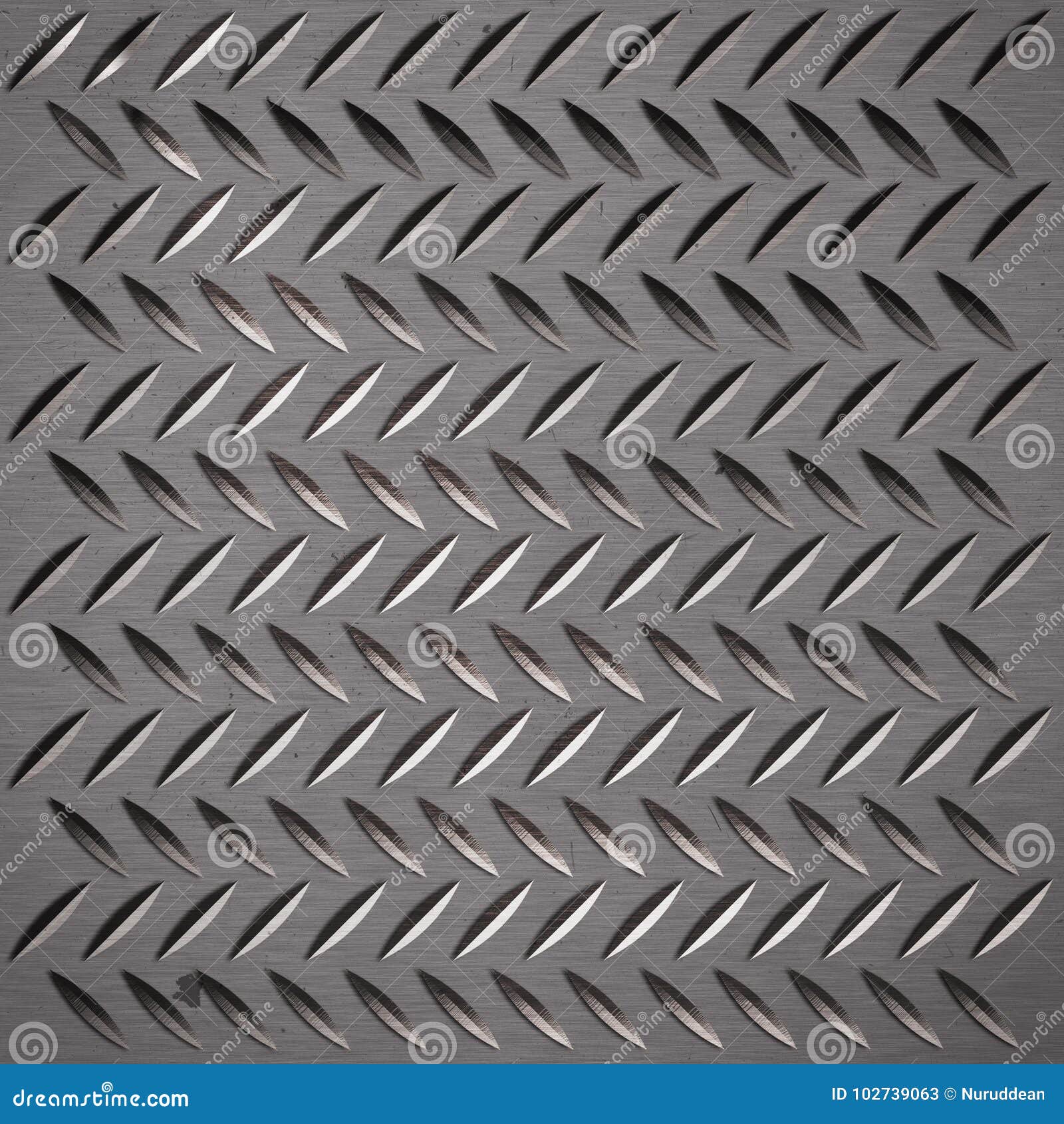 Metal Diamond Plate As Background Stock Image - Image of rough ...
