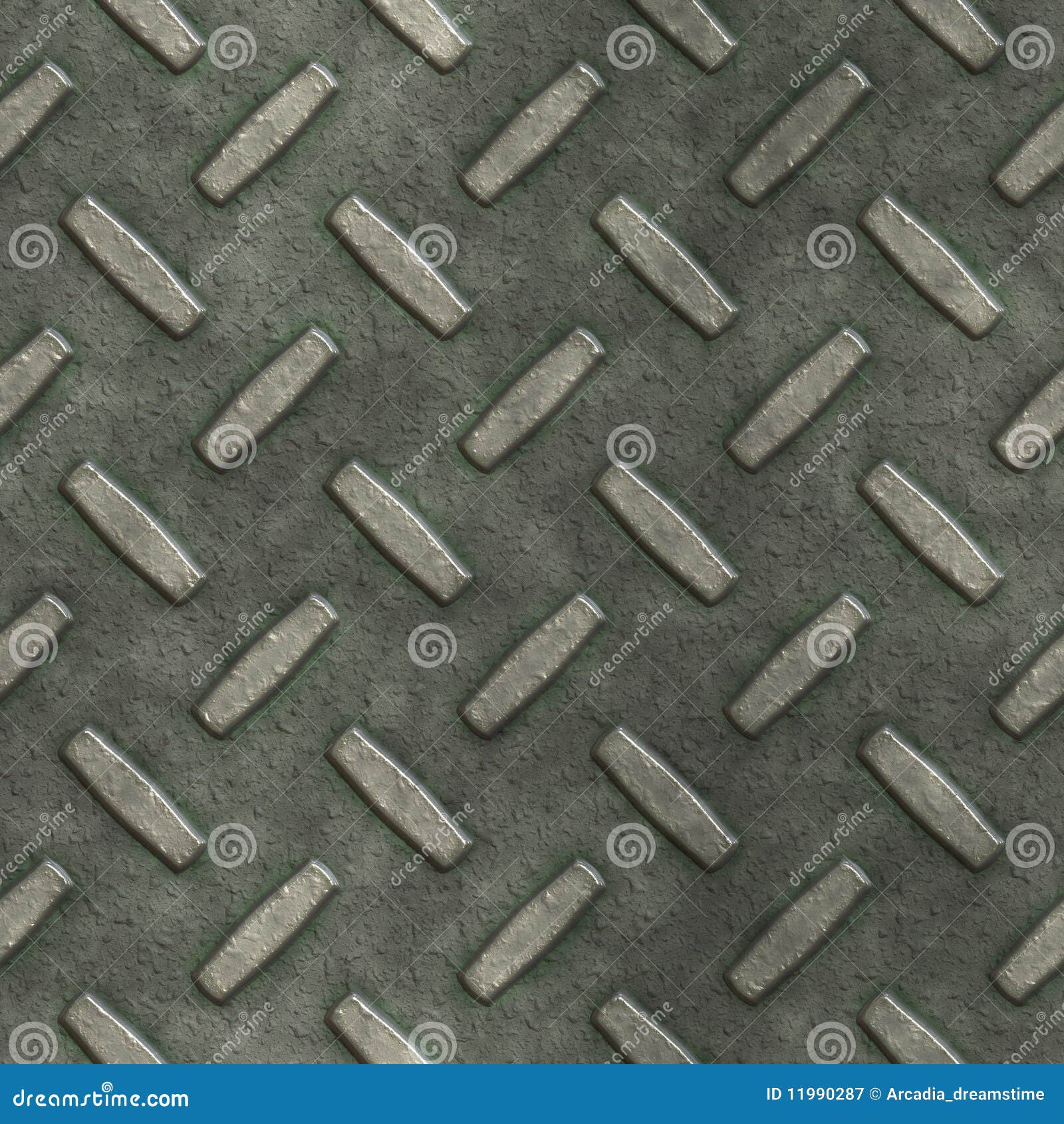 Metal Diamond Plate. Seamless Tileable Texture. Royalty-Free Stock ...