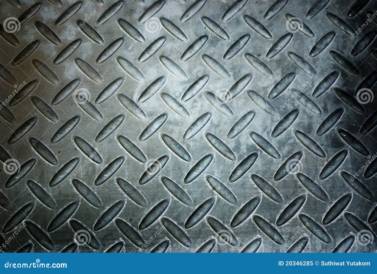 Metal Diamond Plate In Silver Color Stock Image - Image of dirty ...