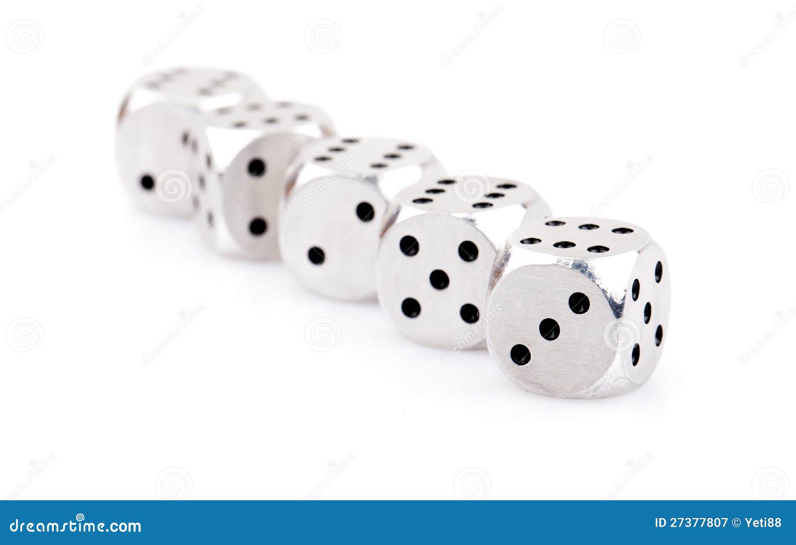 Metal dice stock image. Image of competition, finances - 27377807