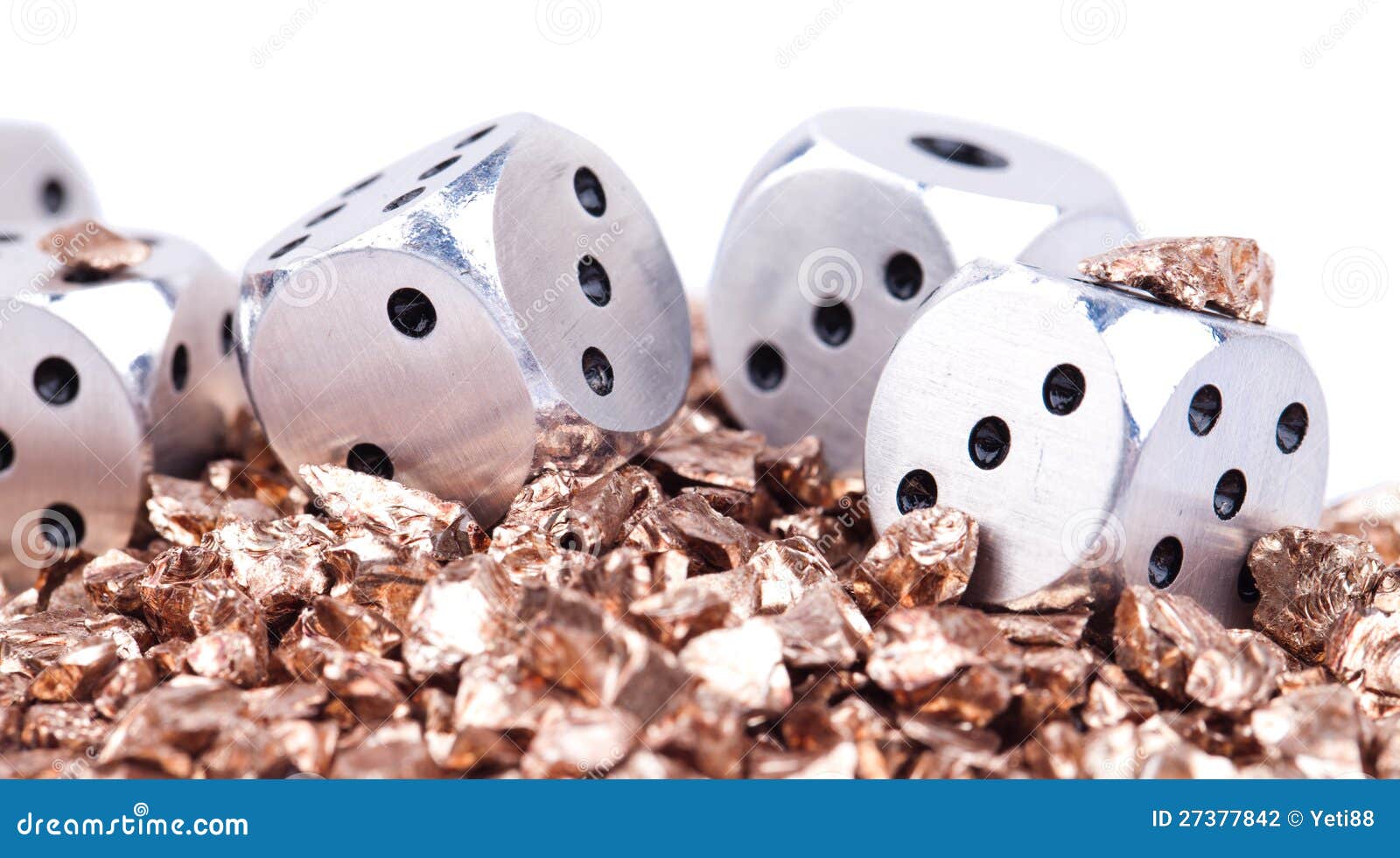 Metal dice stock photo. Image of closeup, dice, cube - 27377842