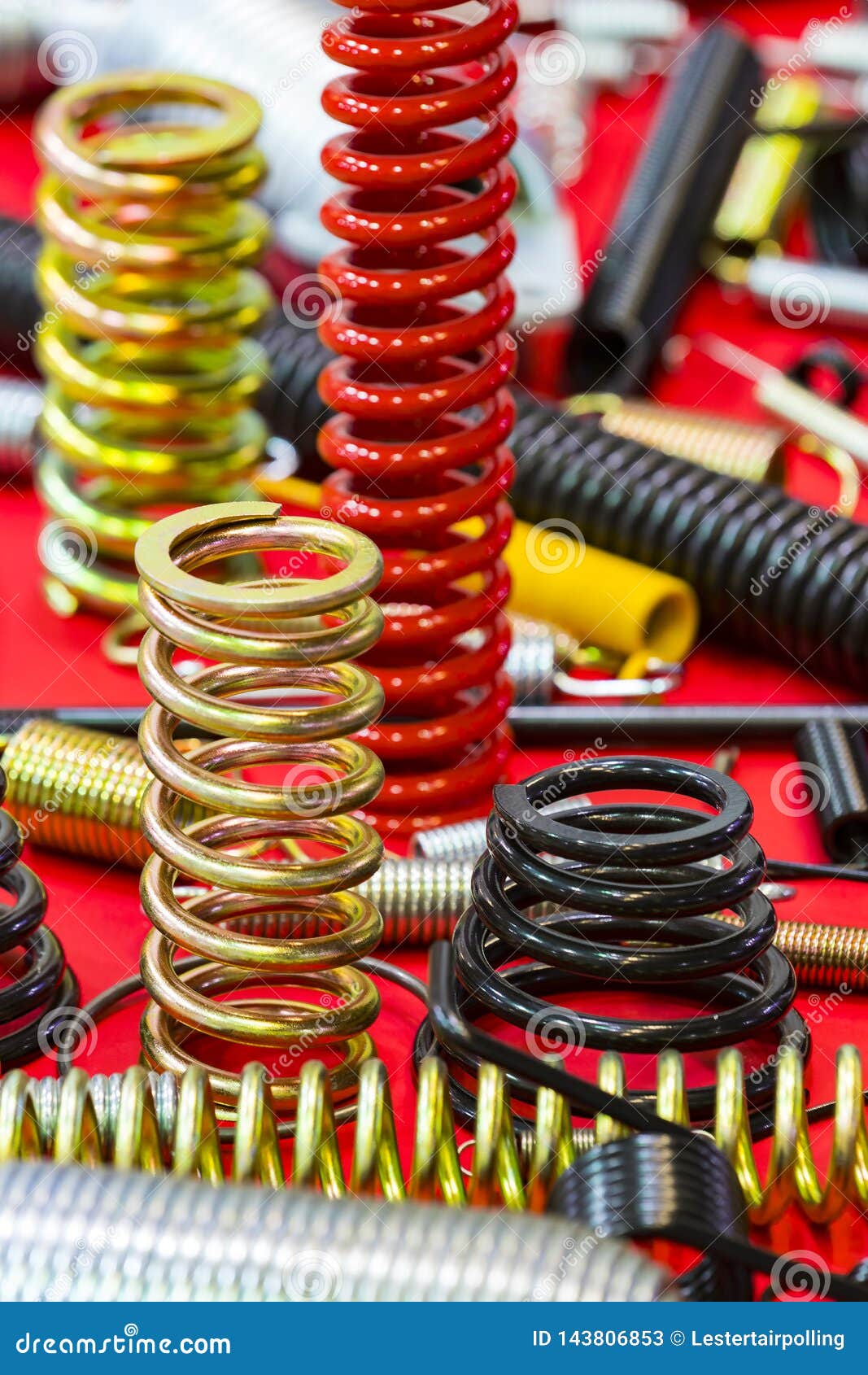 Metal of Different Sizes Car Springs Stock Image - Image of damper ...