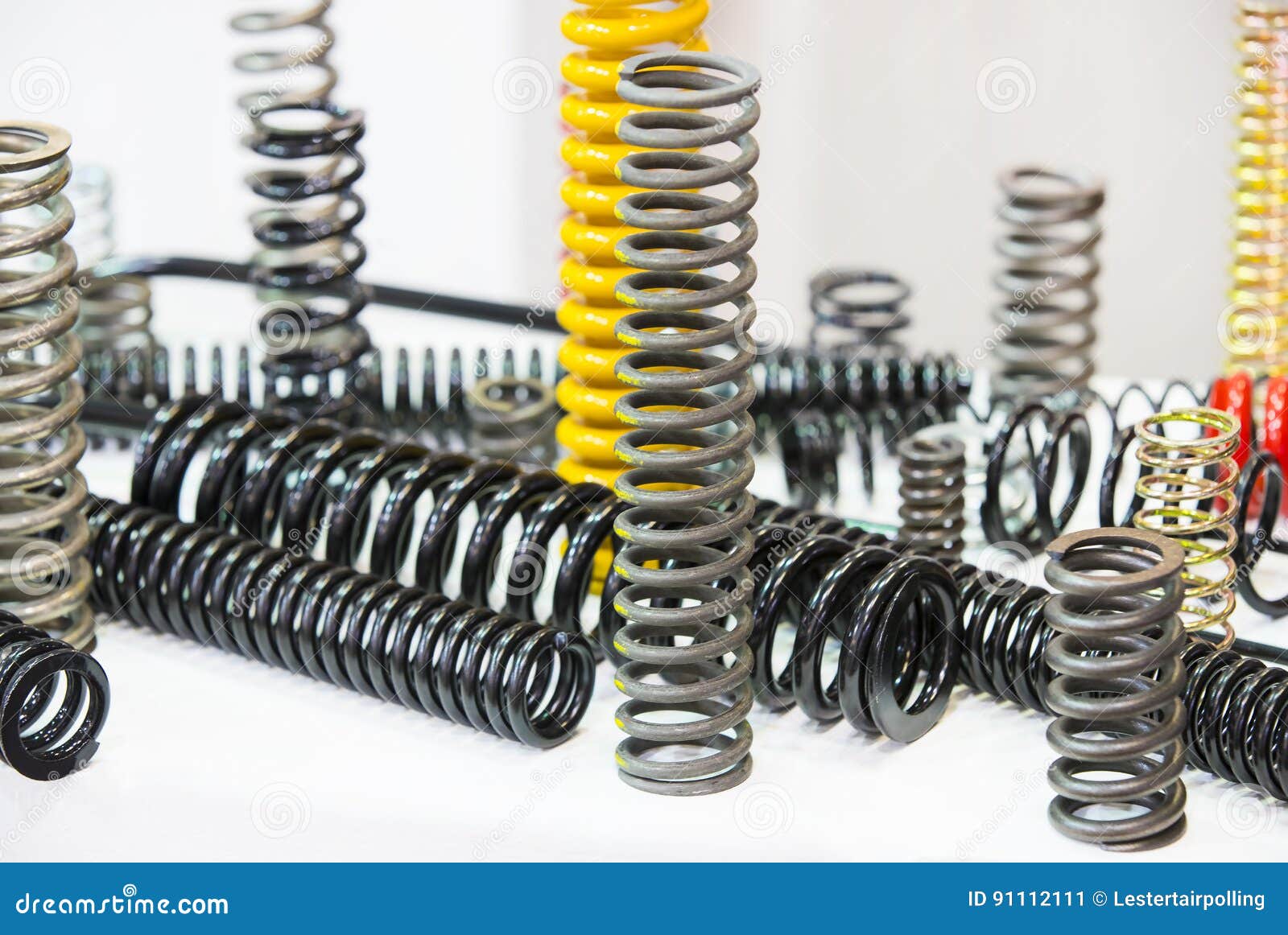 Metal of Different Sizes Car Springs Stock Image - Image of chrome ...