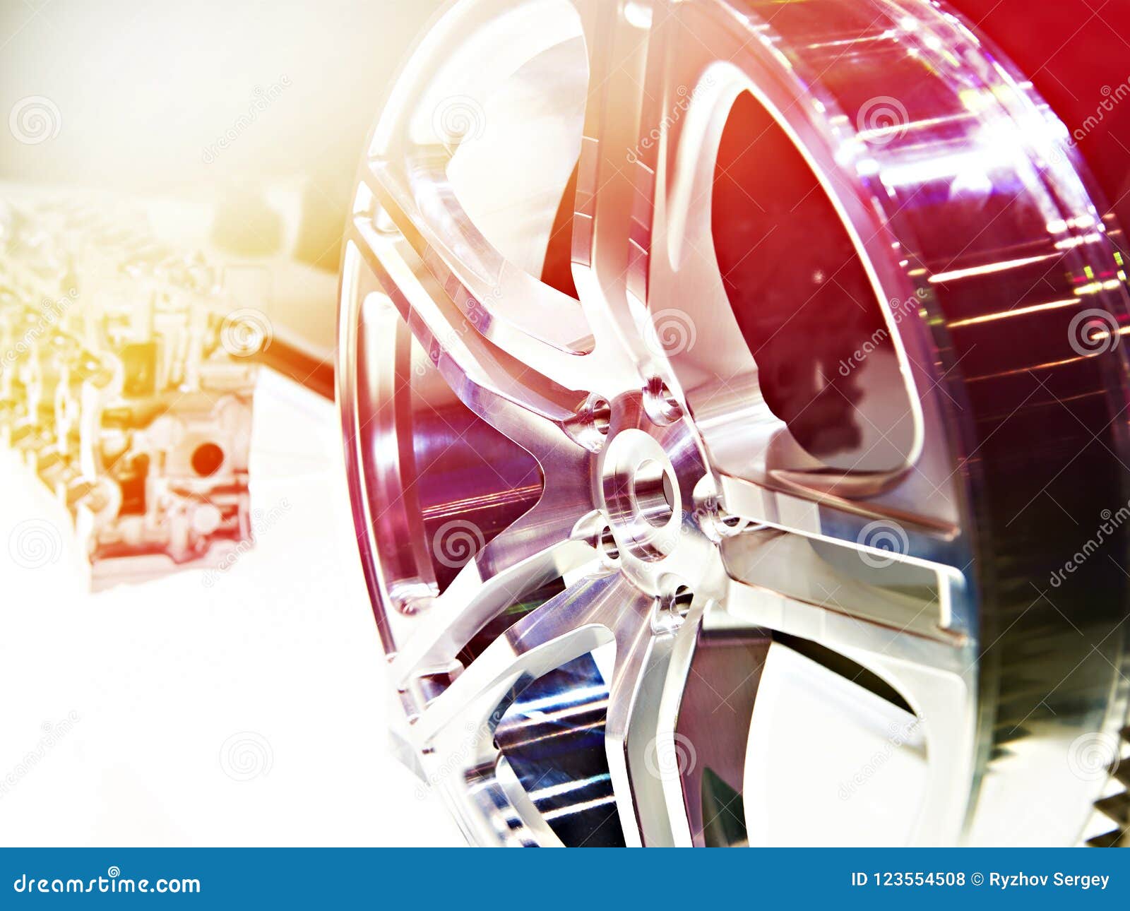 Metal disc wheel for car stock photo. Image of disc - 123554508