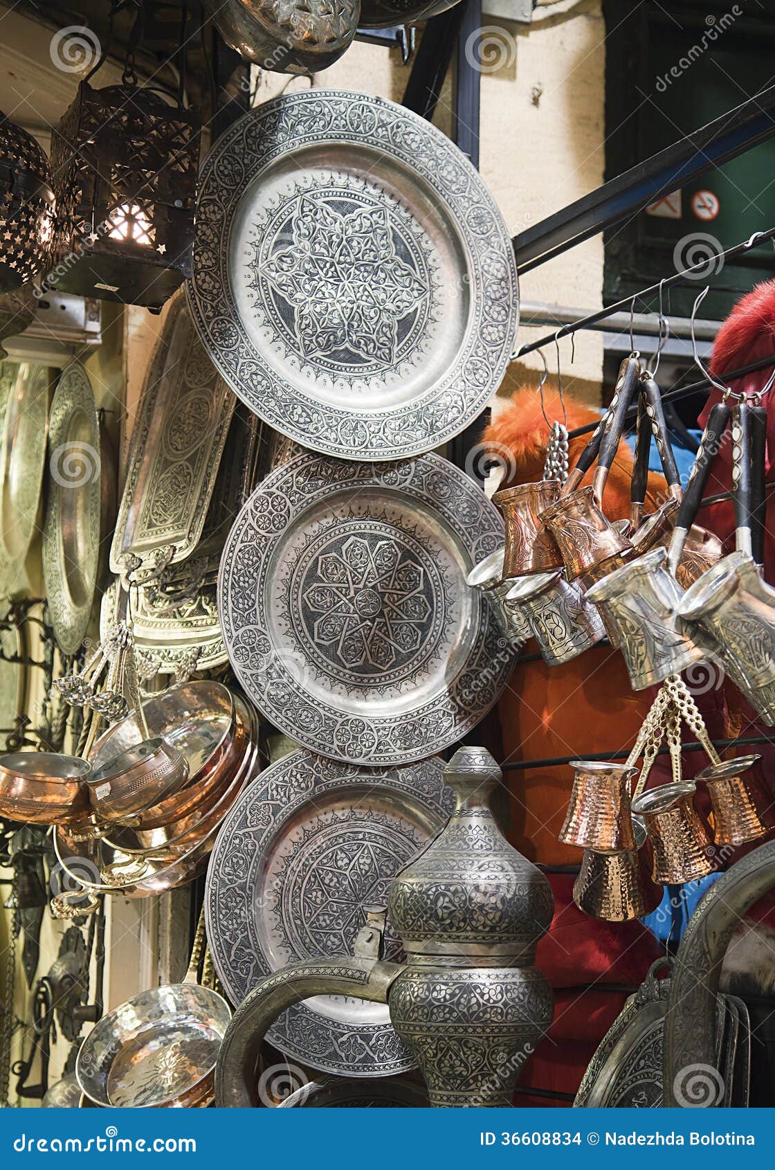 Metal dishware shop stock photo. Image of metal, dishware - 36608834