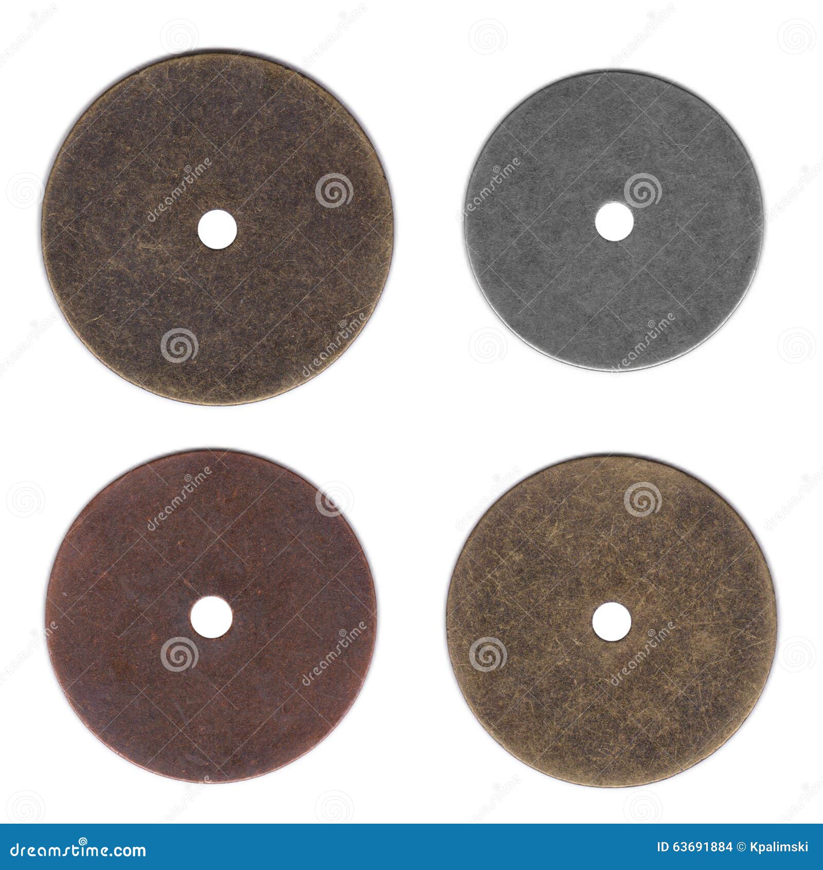 Metal Disk or Coins Collection Stock Photo - Image of clean, gray: 63691884