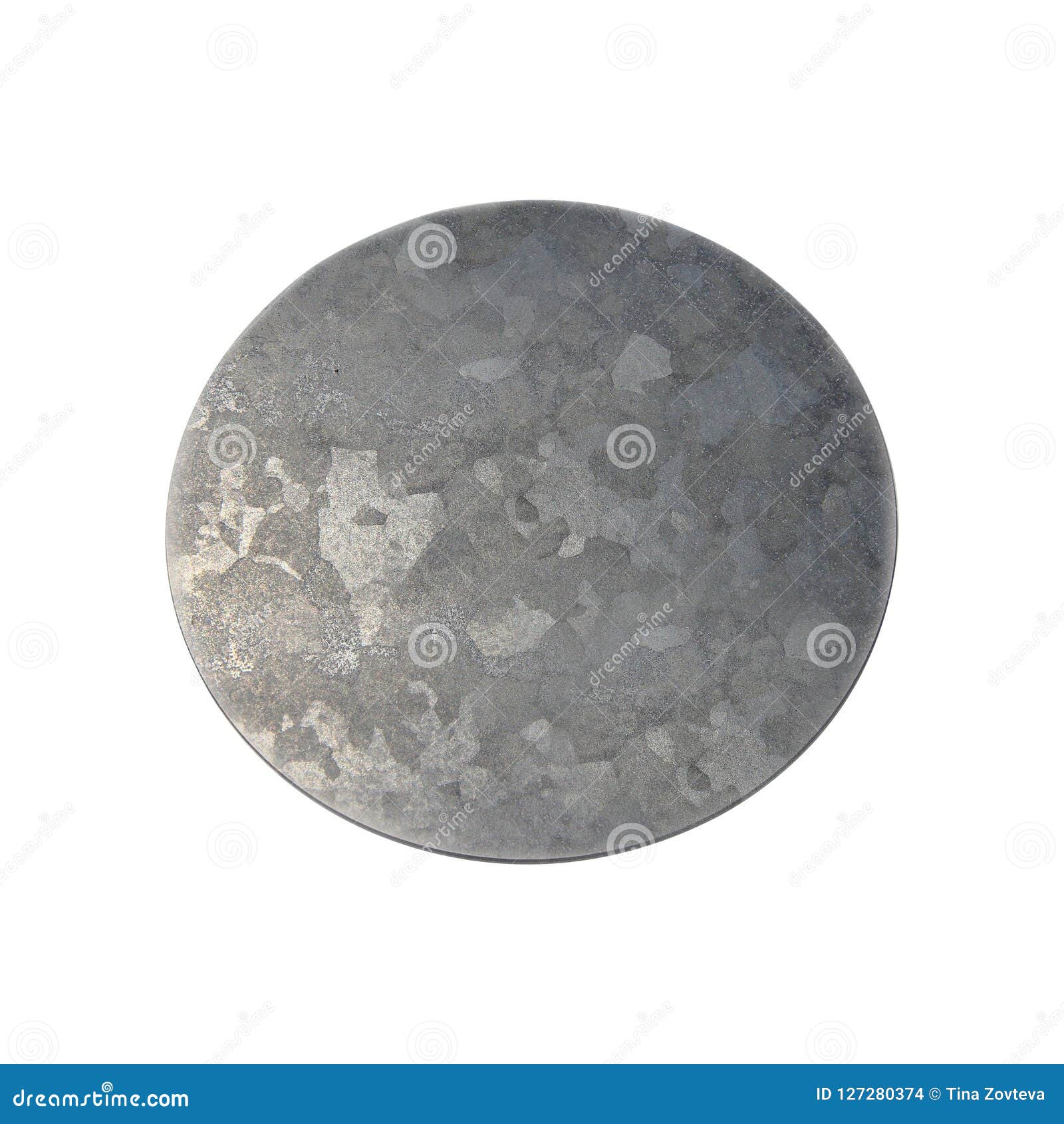 Metal Disk Isolated on White Stock Photo - Image of element, macro ...
