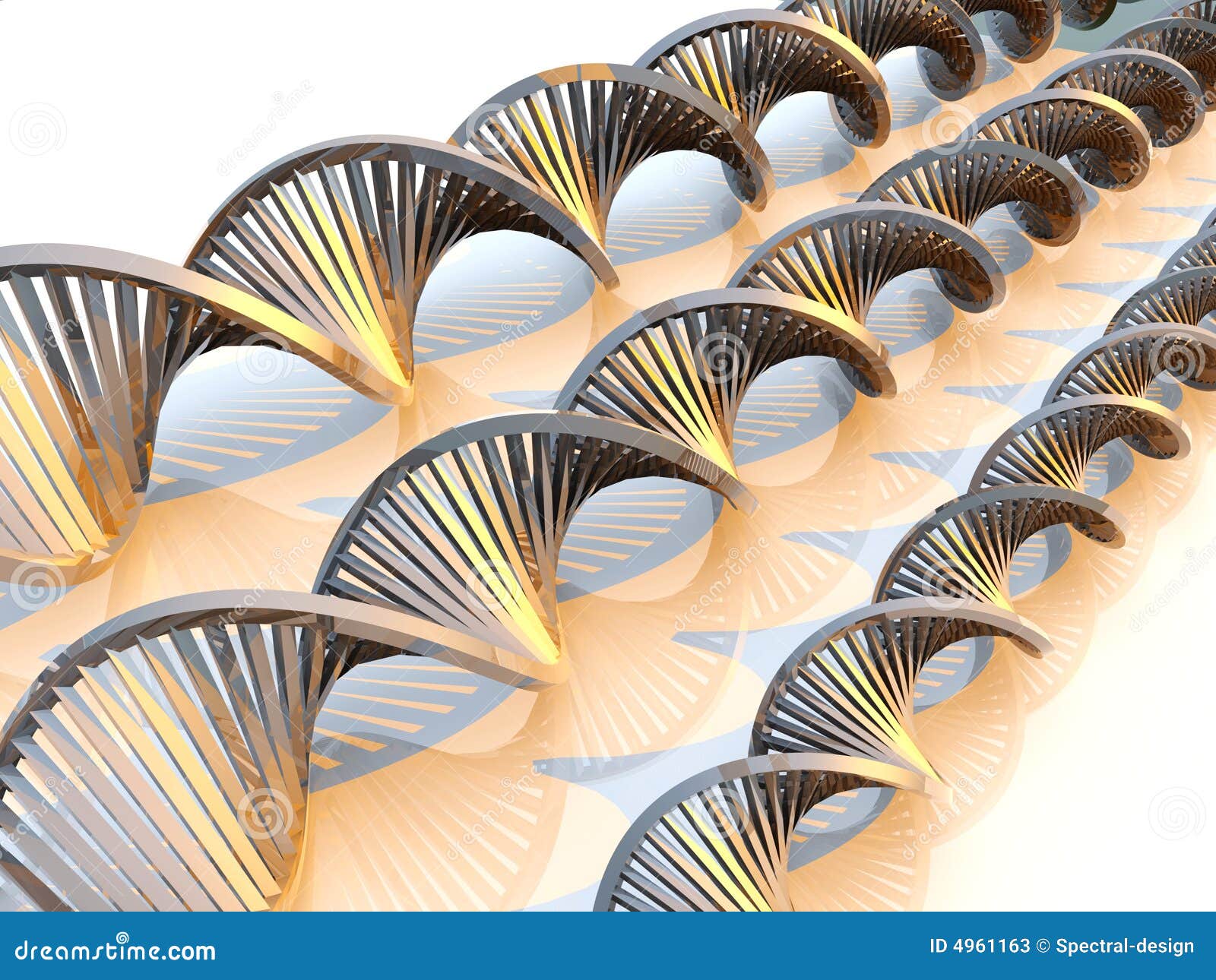 Metal DNA stock illustration. Illustration of information - 4961163