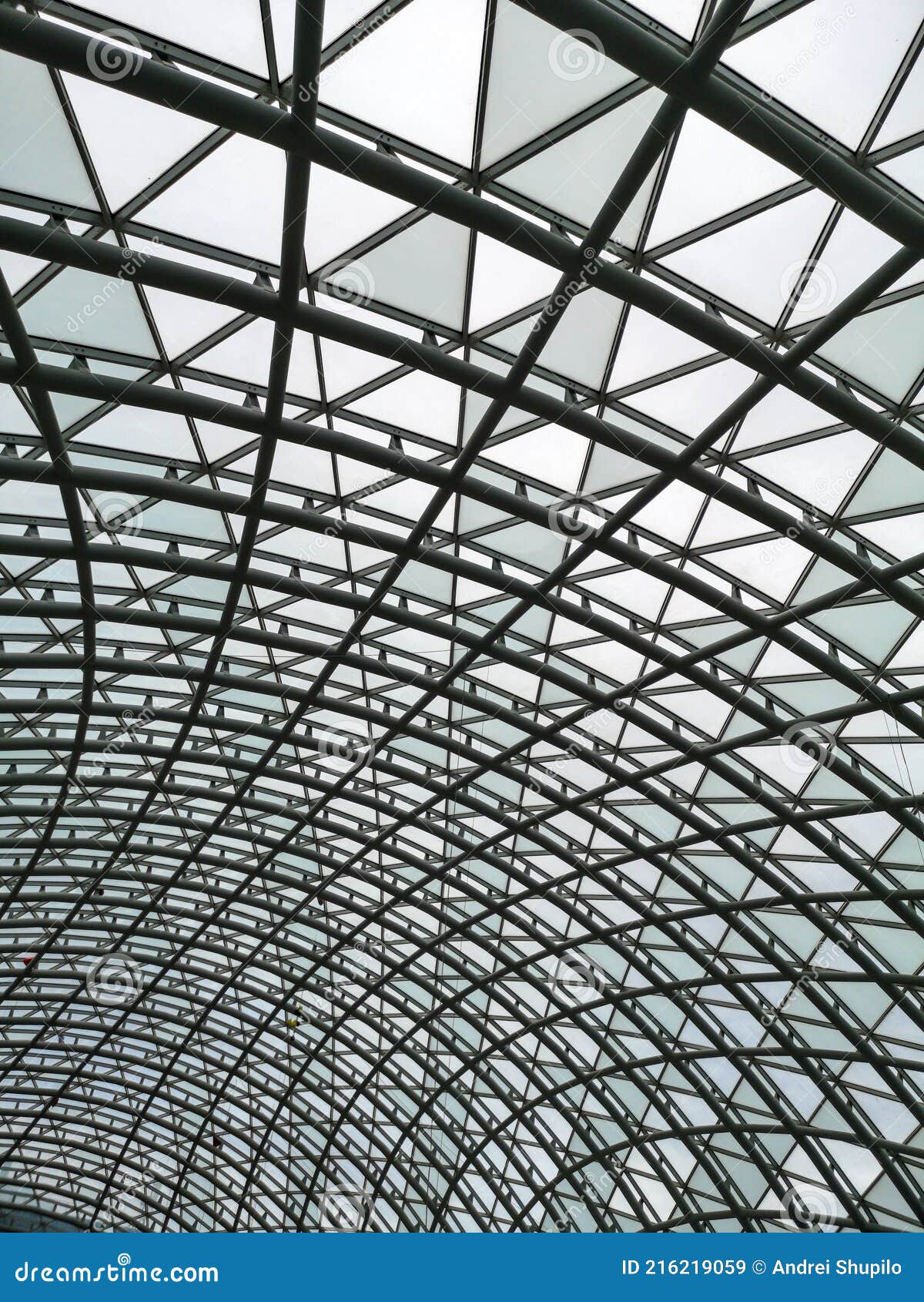 Metal Dome in the Building As an Abstract Background Stock Image ...