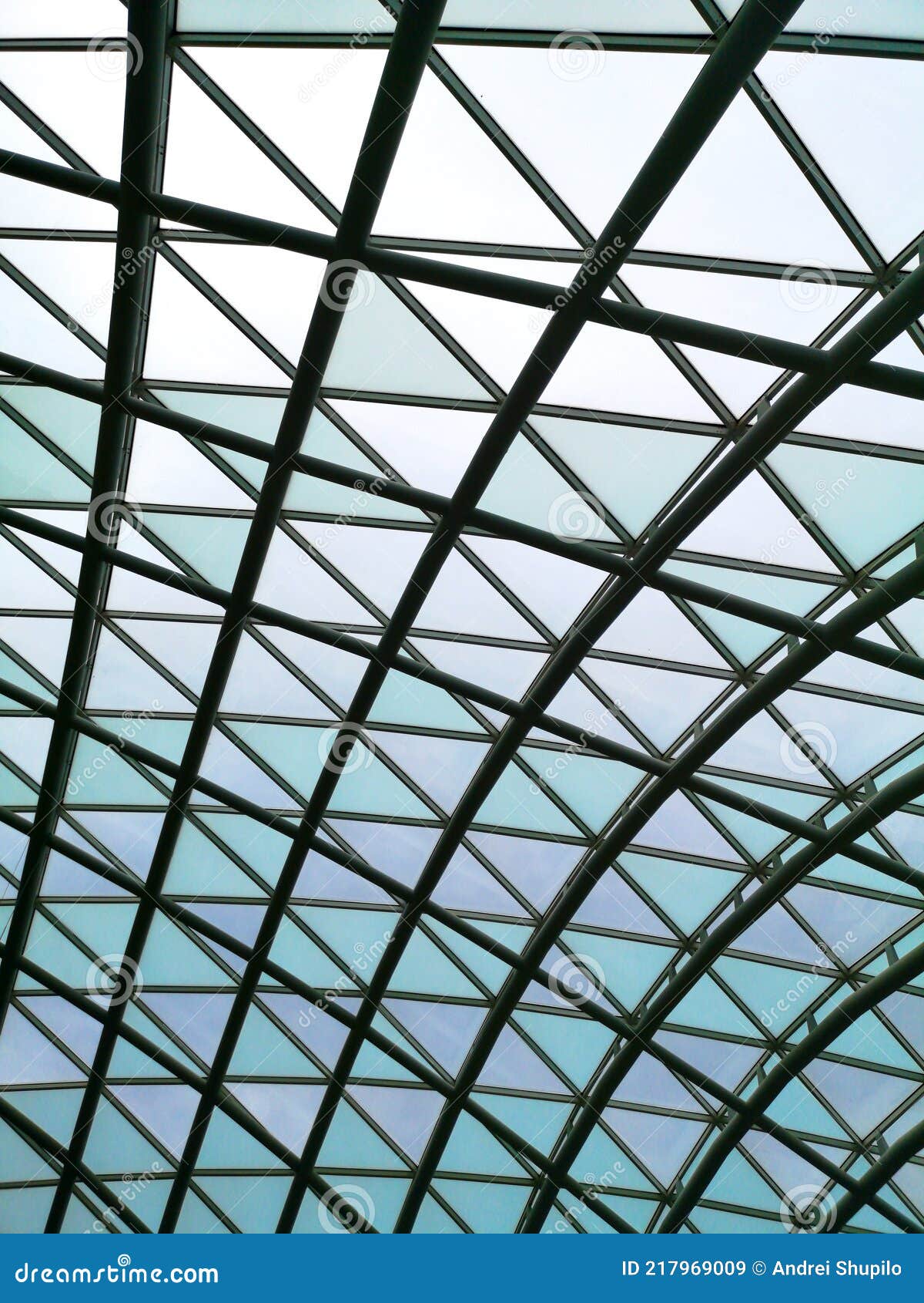 Metal Dome in the Building As an Abstract Background. Stock Image ...