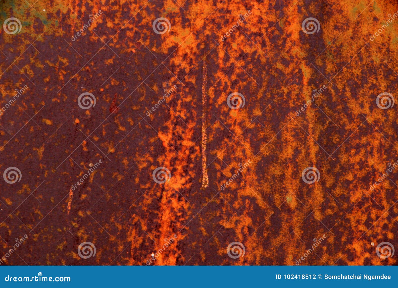 Metal door in rust stock photo. Image of orange, detail - 102418512