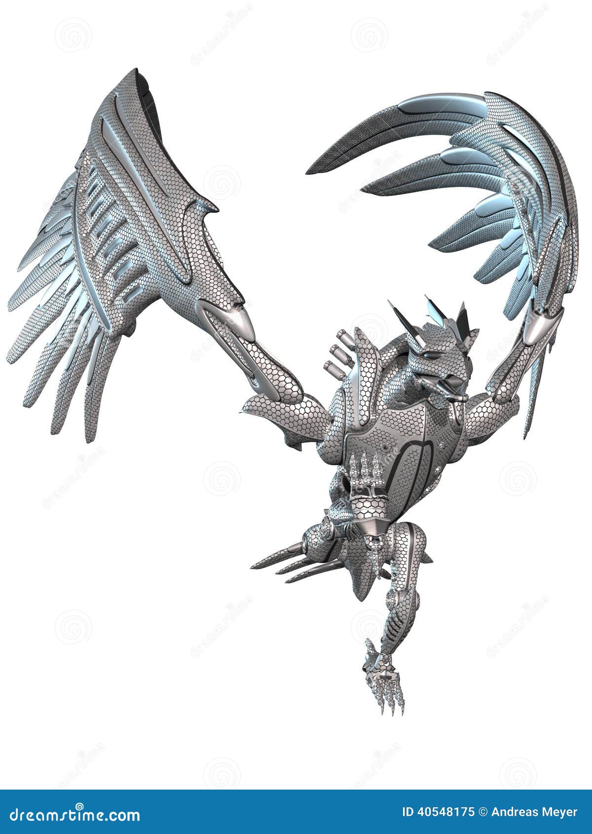 Metal Dragon stock illustration. Illustration of mythology - 40548175