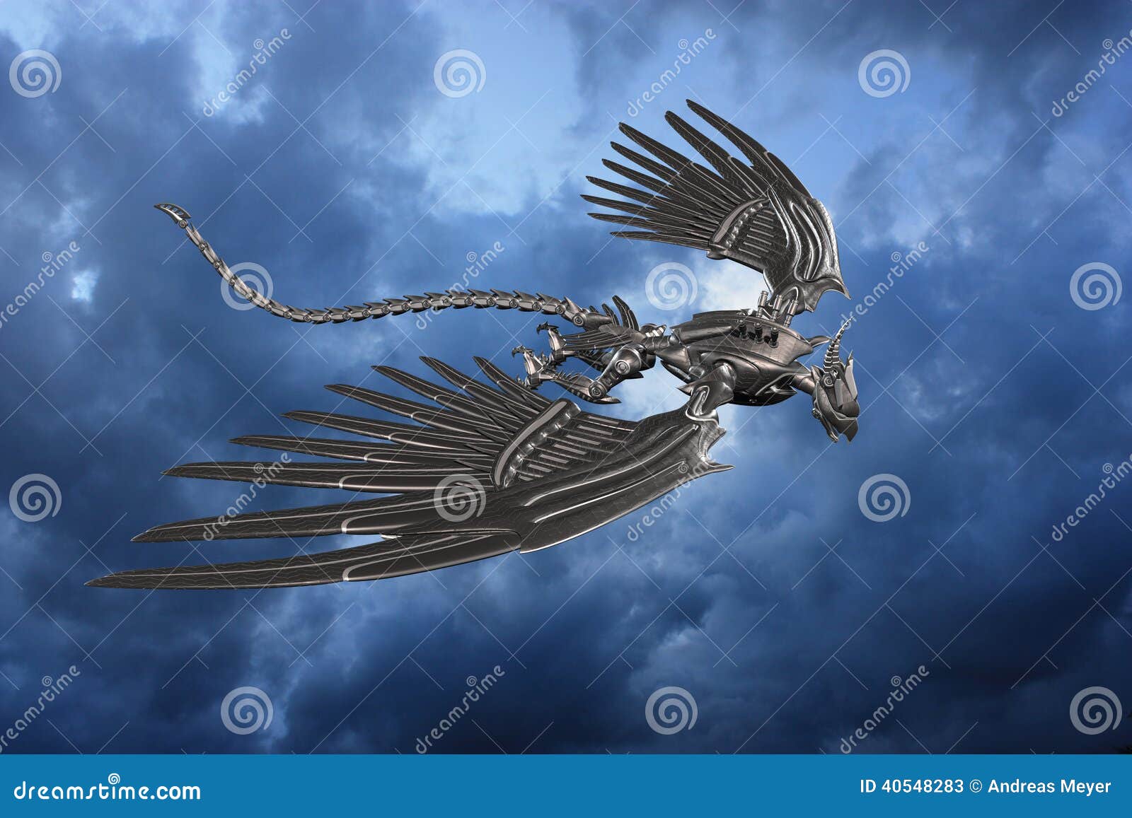 Metal Dragon stock illustration. Illustration of asian - 40548283