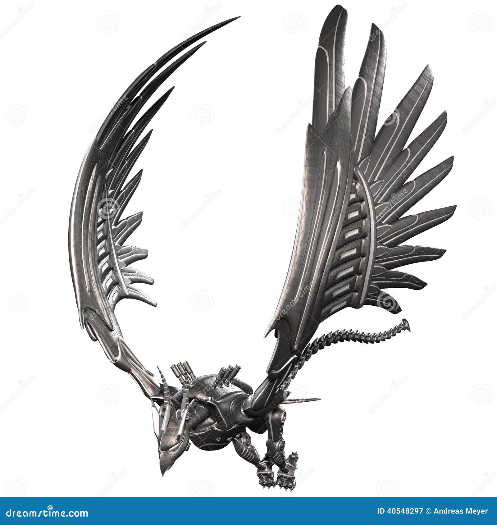 Metal Dragon stock illustration. Illustration of fantasy - 40548297