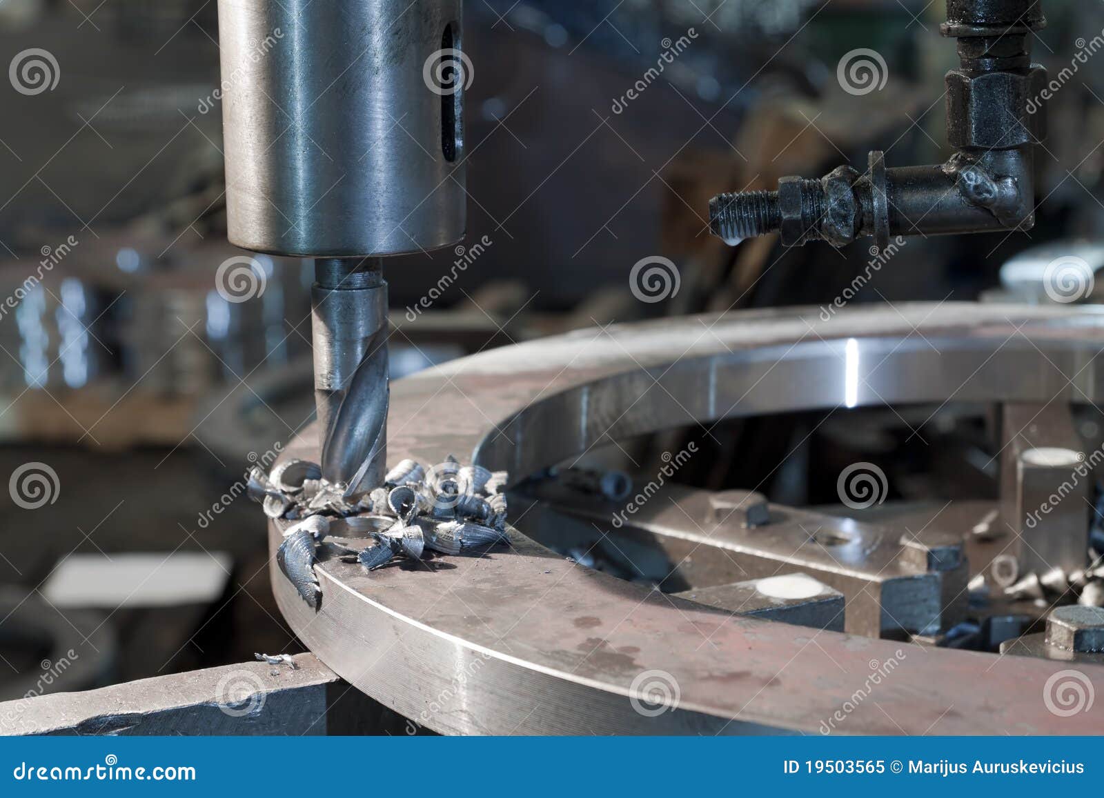 Metal drill stock image. Image of machine, metalwork - 19503565