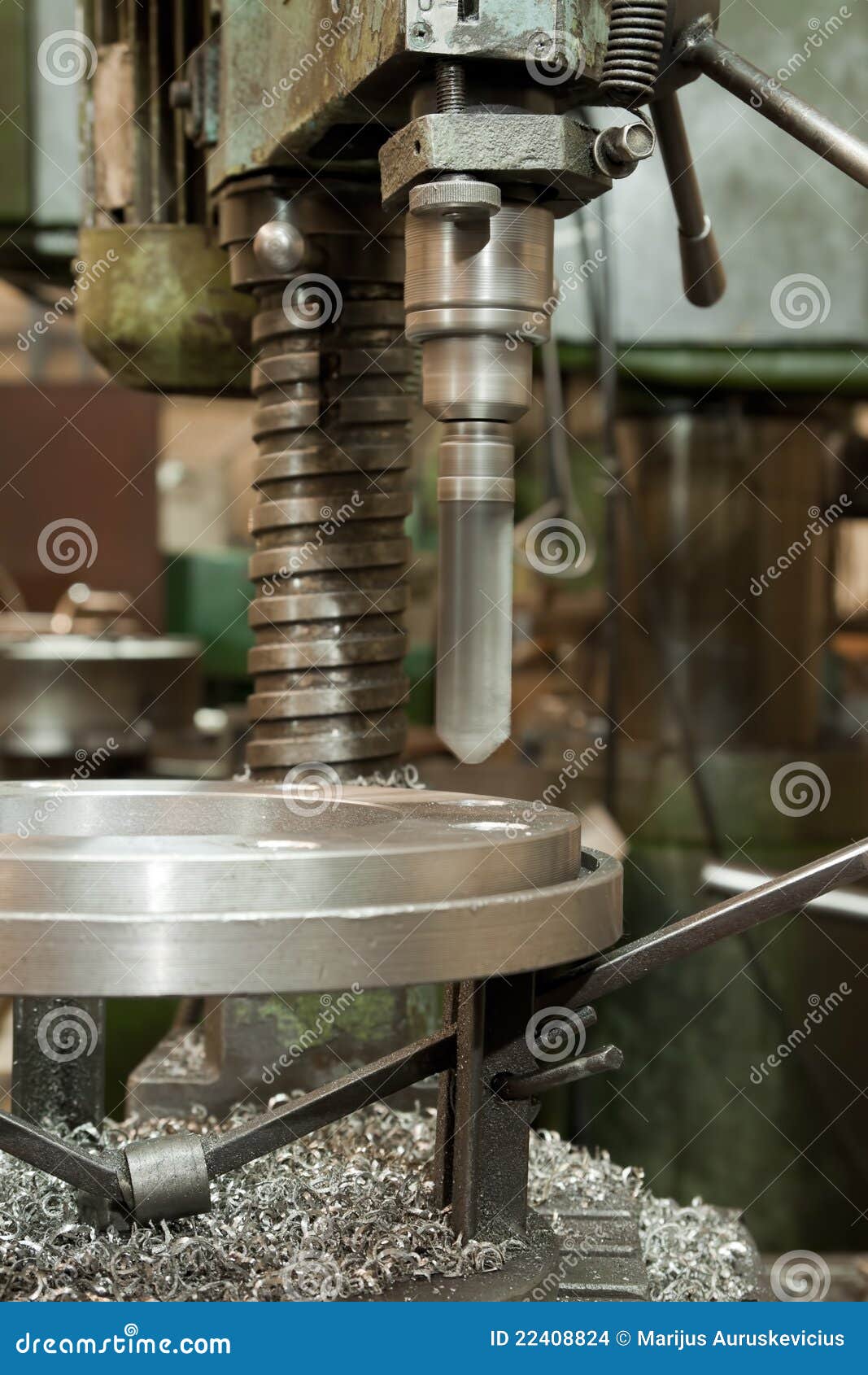 Metal drill stock photo. Image of manufacturing, technology - 22408824