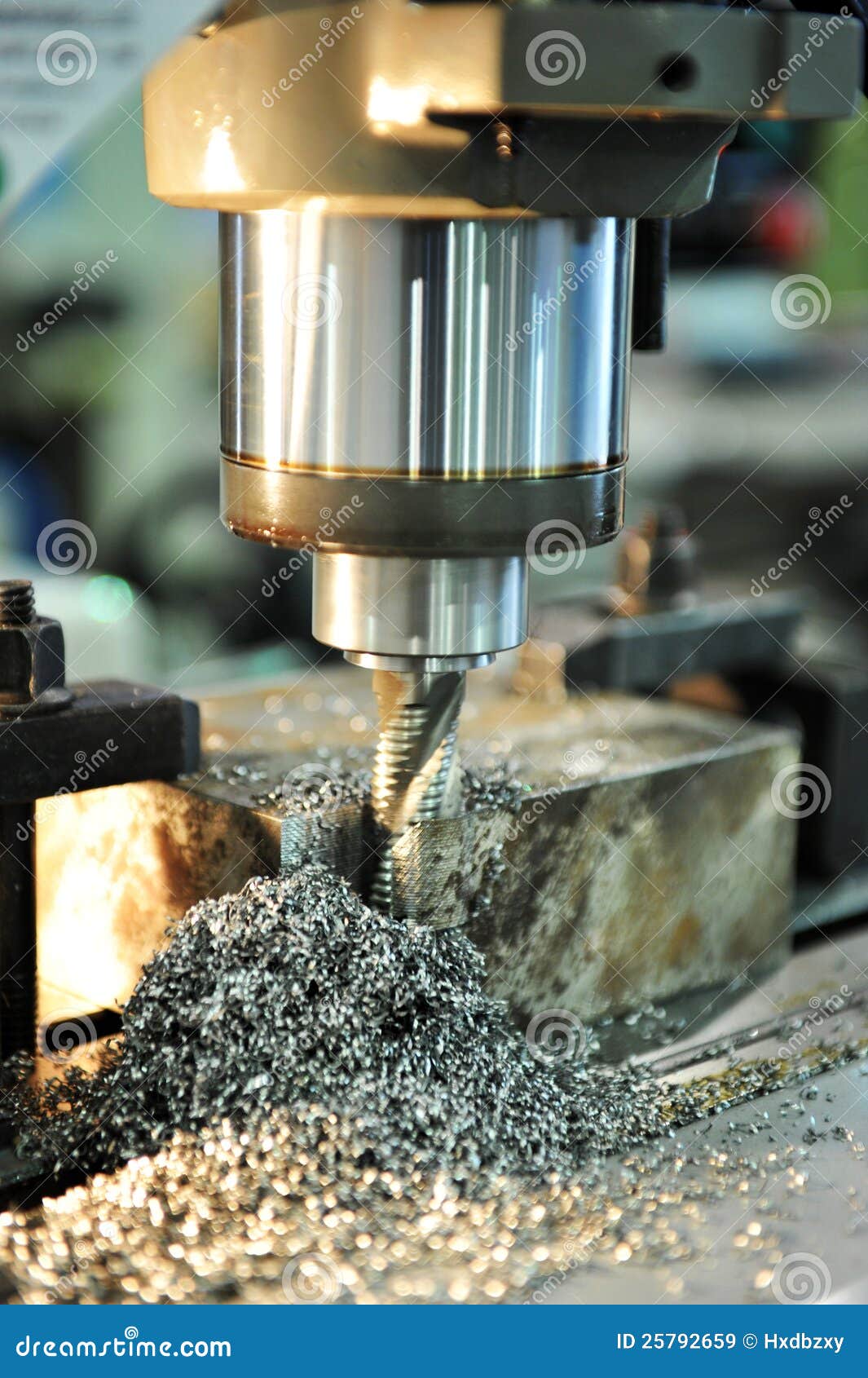 Metal drill stock image. Image of industry, machinery - 25792659