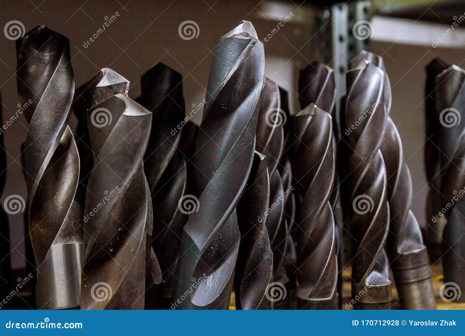 Metal Drill Bits. Drilling and Milling Industry. Stock Photo - Image of ...