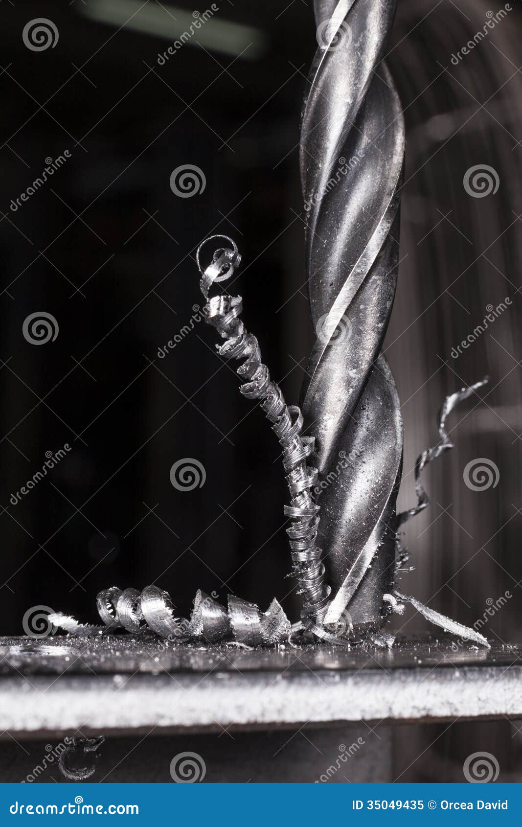 Metal Drill stock image. Image of gray, hard, black, instrument - 35049435