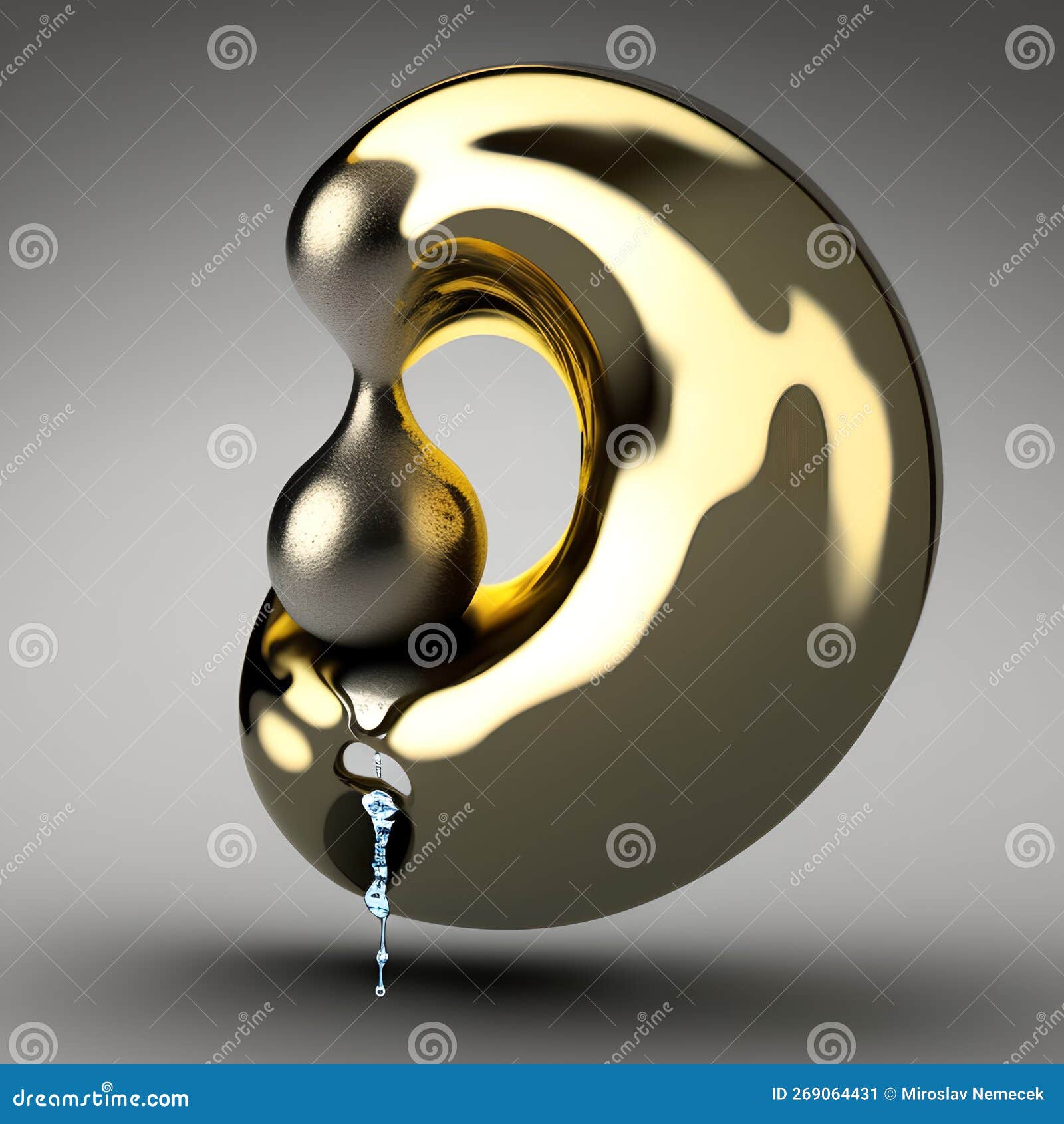 Metal Drop Vector Metallic Liquid Droplet Silver Realistic Splash And ...
