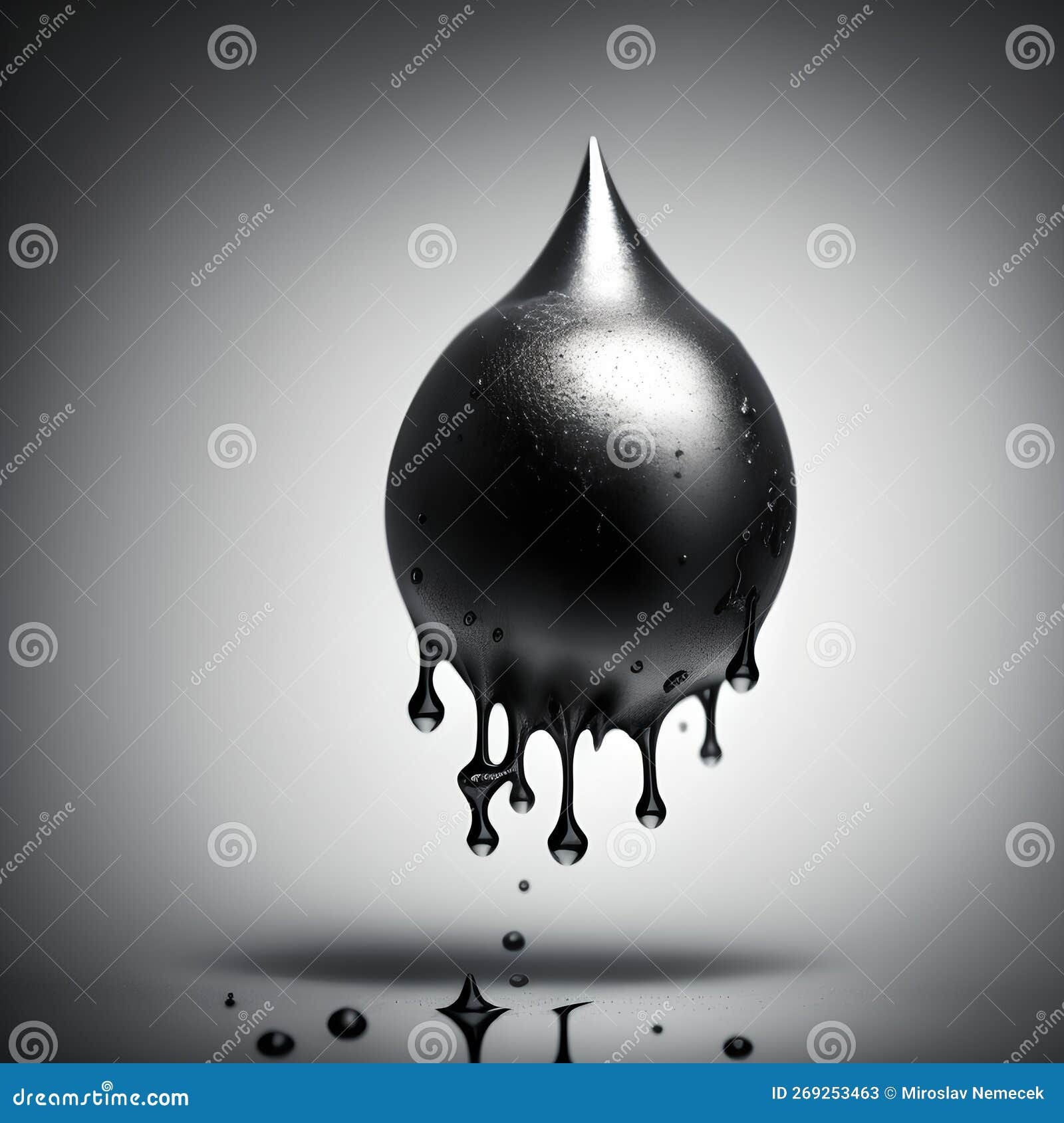 Metal Drop Vector Metallic Liquid Droplet Silver Realistic Splash And ...