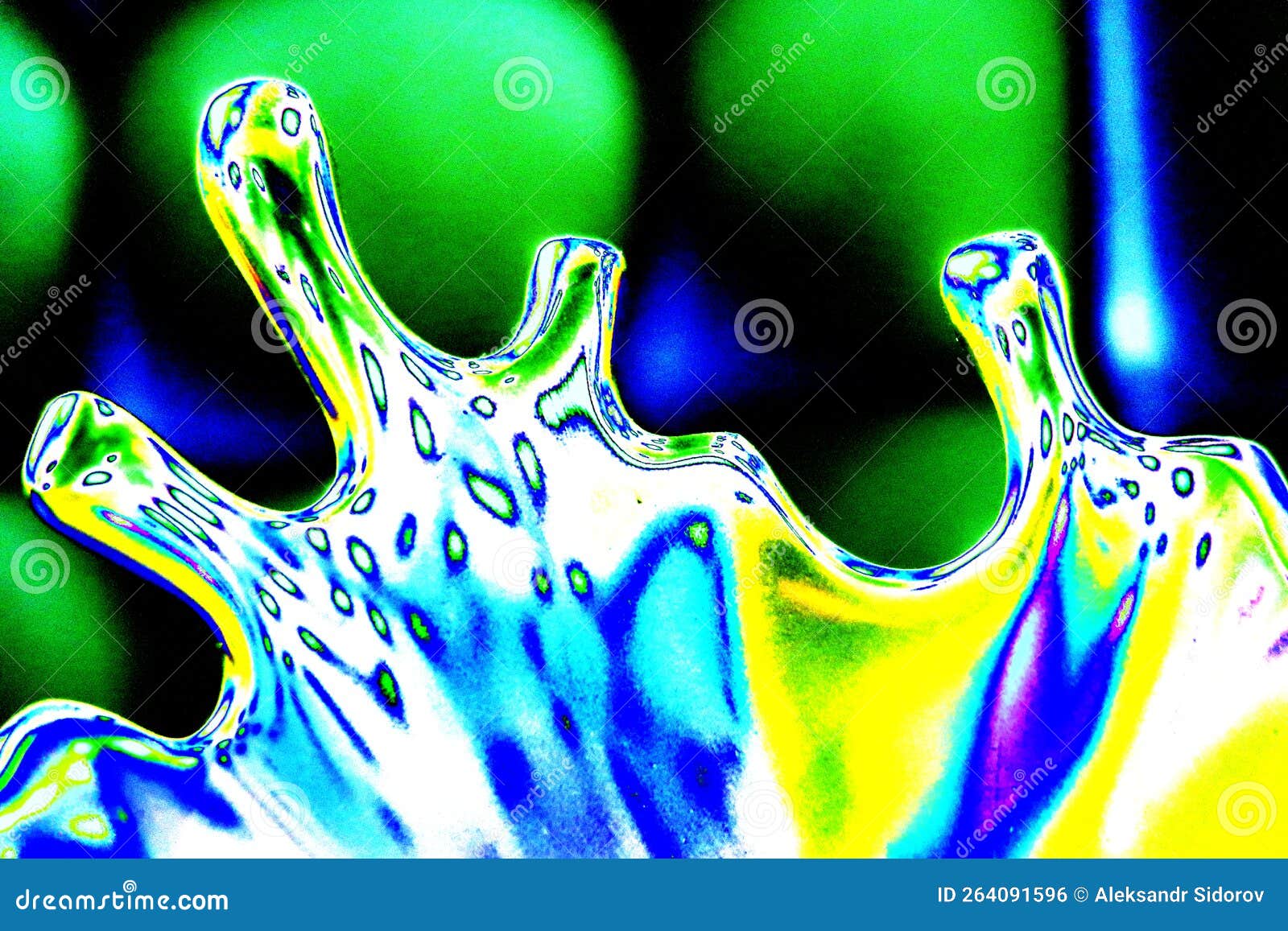 Metal Drop Splash in Hardened StateSplashes of Metal Drops in a ...