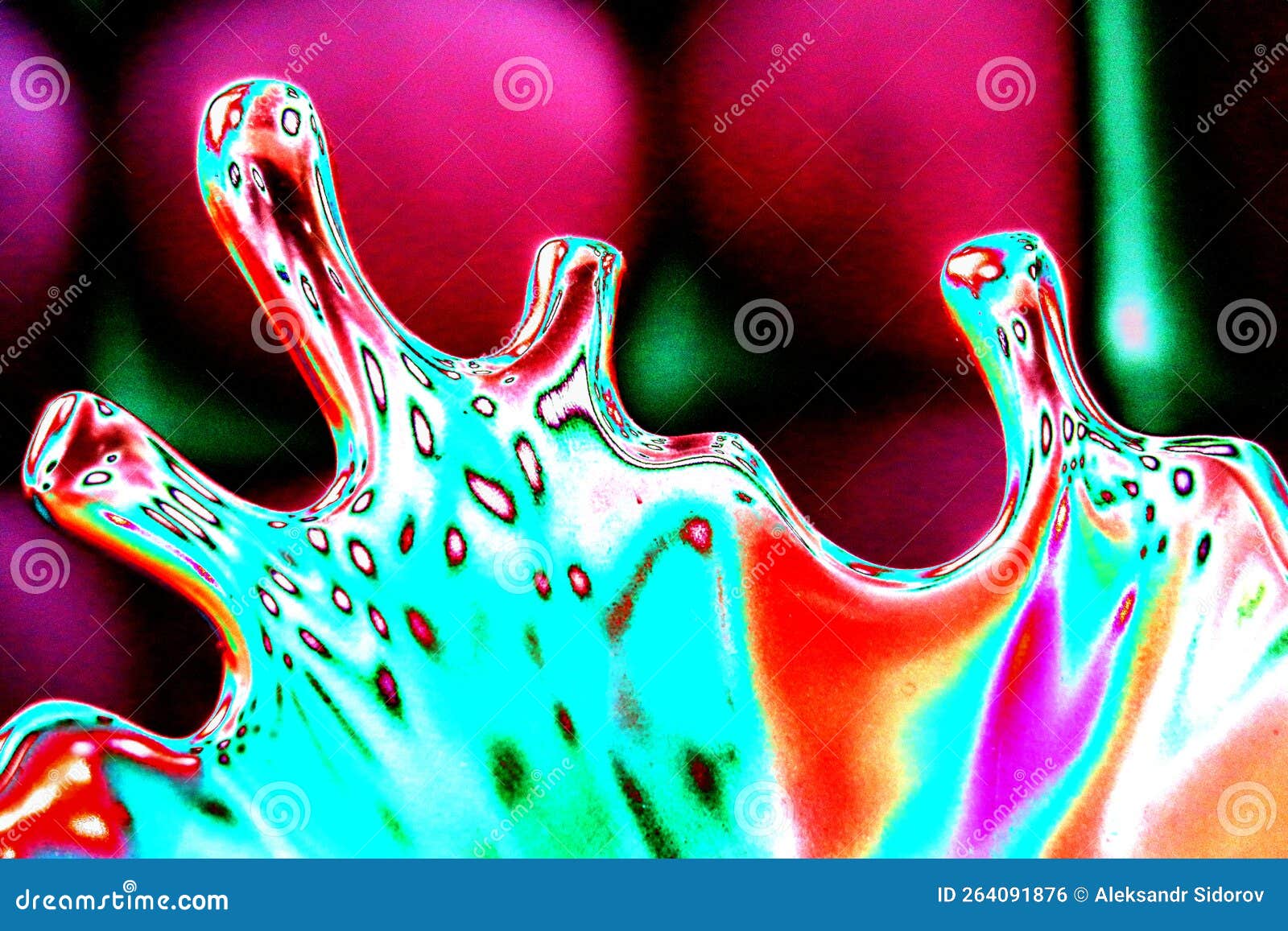 Metal Drop Splash in Hardened StateSplashes of Metal Drops in a ...