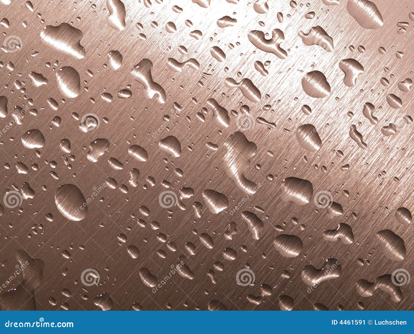 Metal and drops stock image. Image of drops, bead, illuminated - 4461591