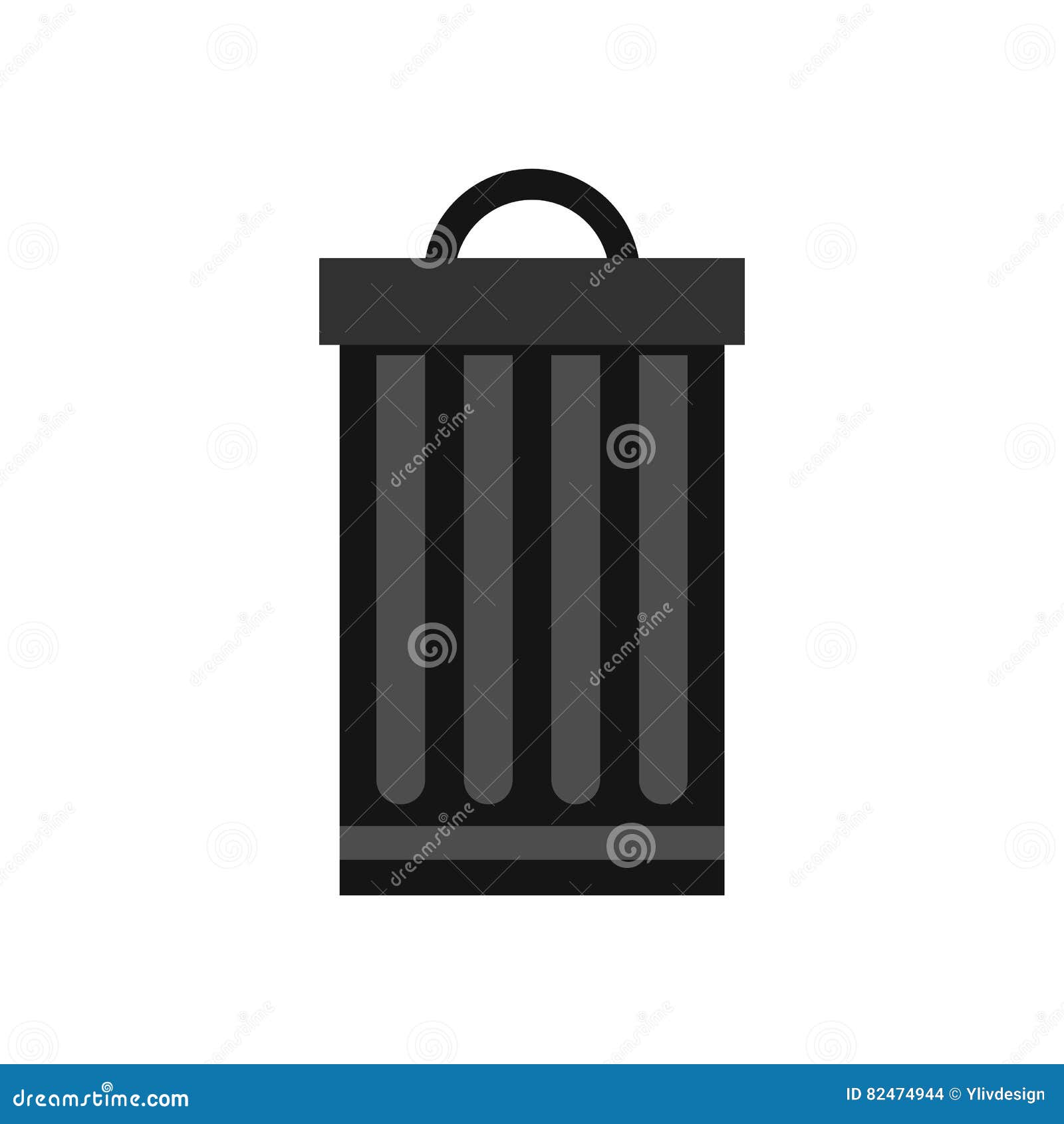 Flat Dustbin Logo And Visiting Card Template. Busienss Concept Logo ...