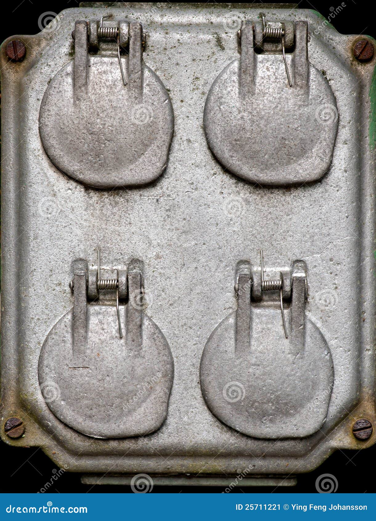 Metal electric plug socket stock image. Image of power - 25711221