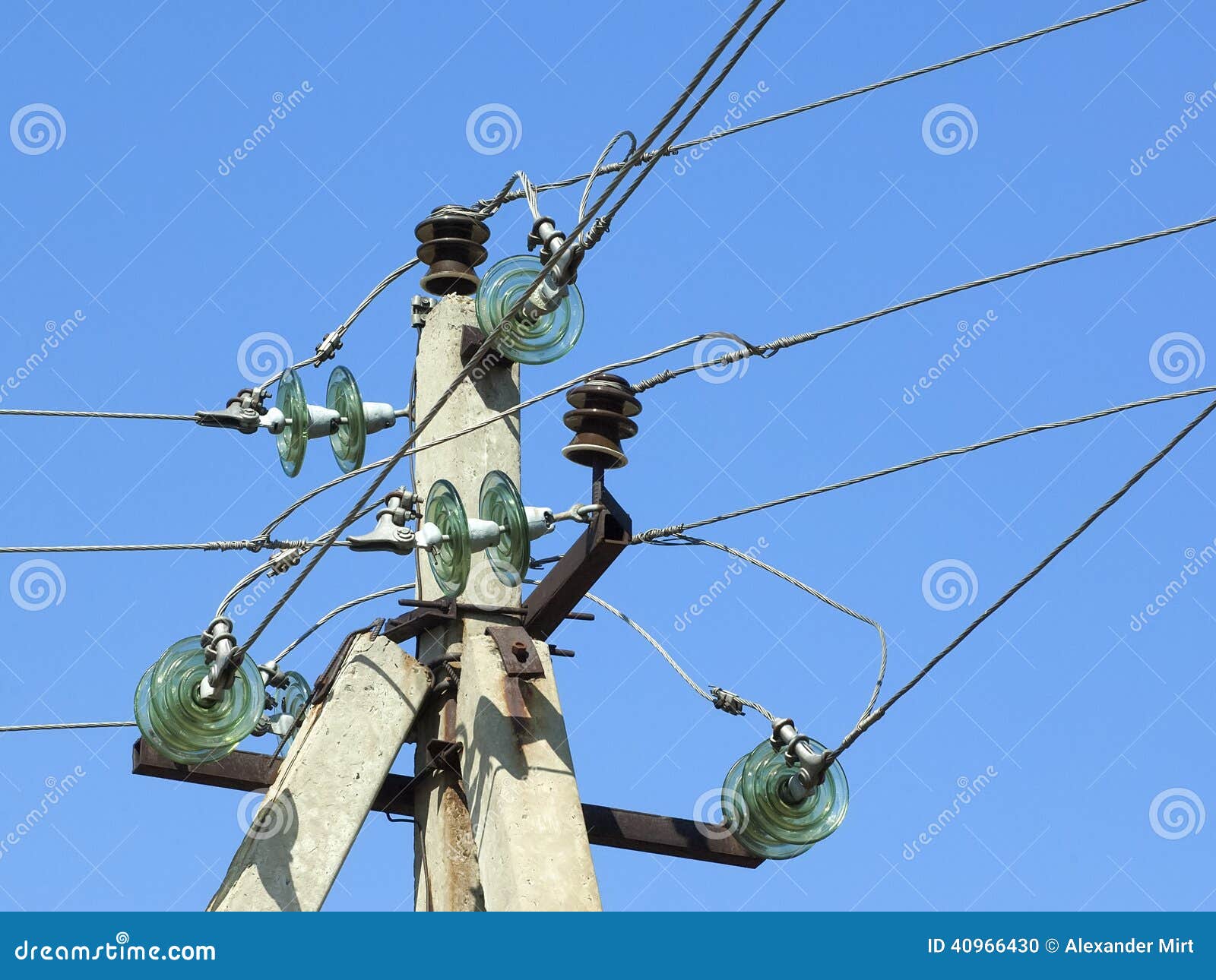 Metal electric post stock photo. Image of industry, current - 40966430