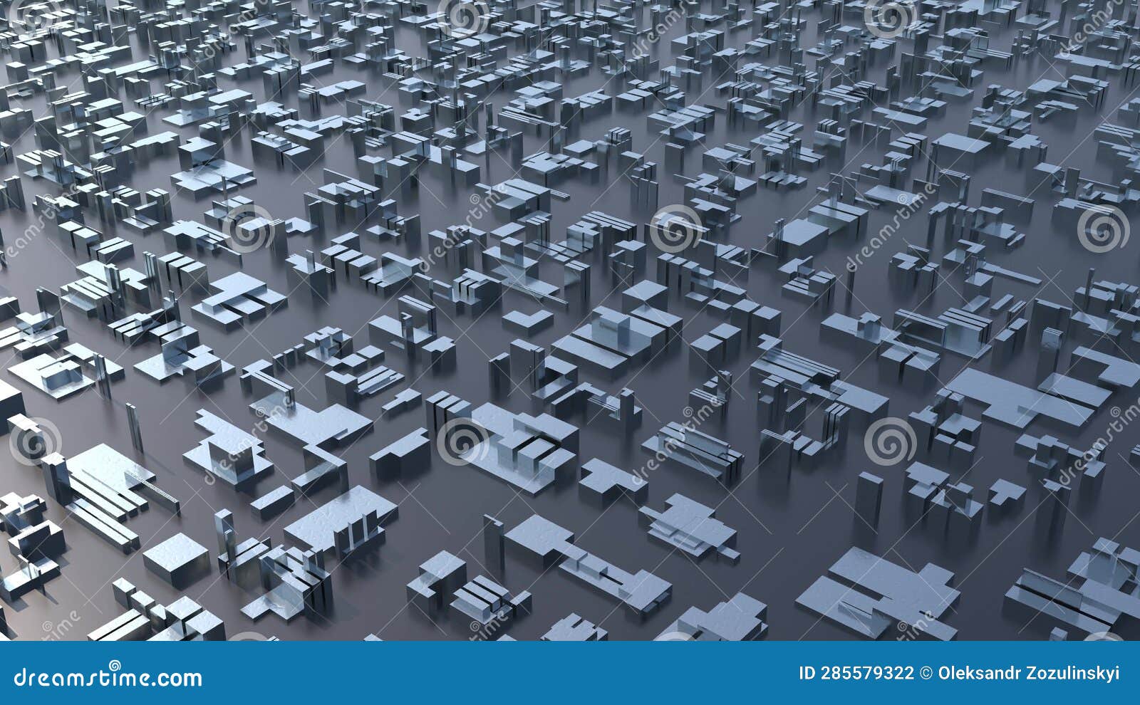 Metal Electronic Microscheme Connection Processor Futuristic Scheme 3d ...