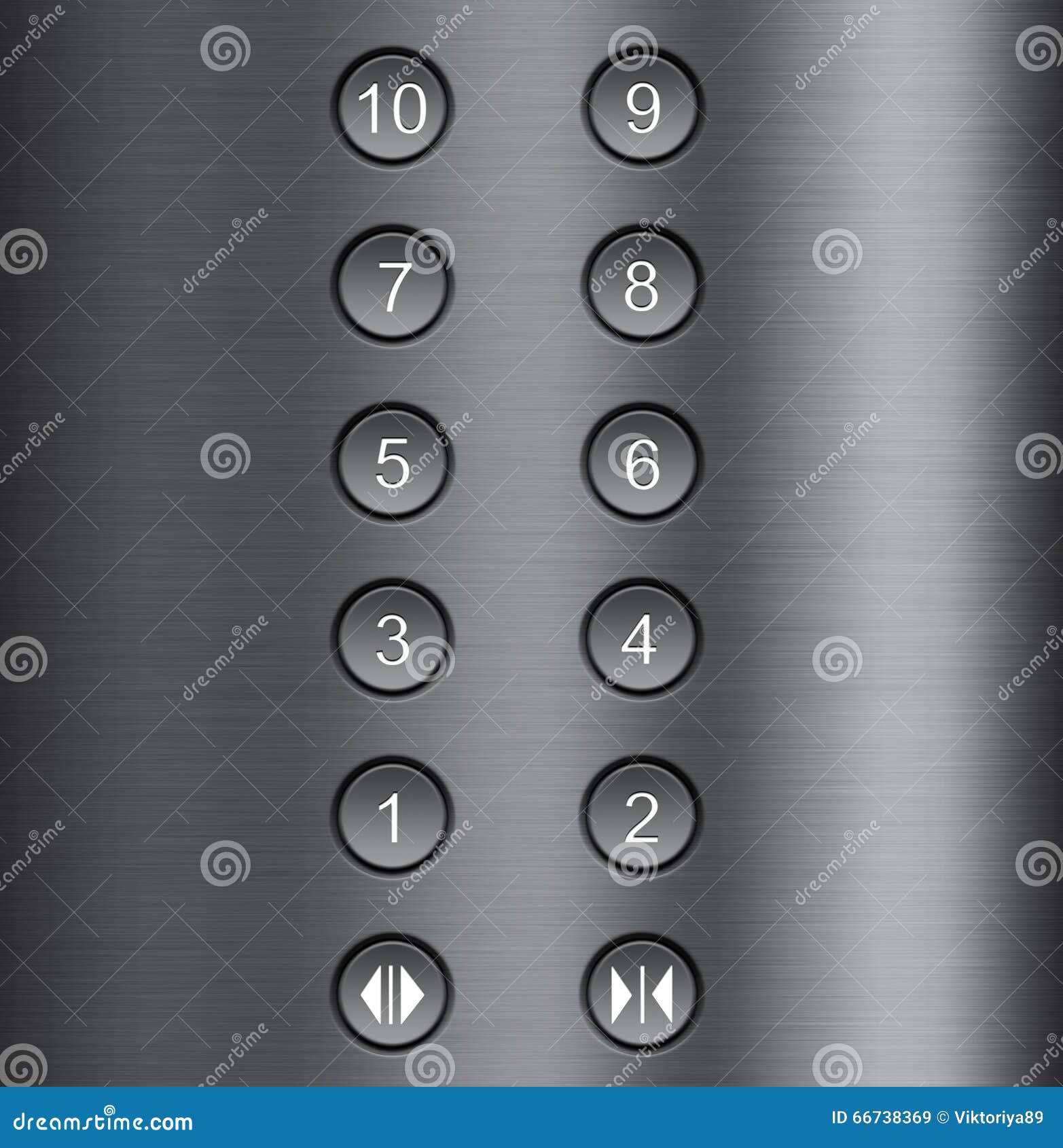 Metal elevator buttons stock illustration. Illustration of door - 66738369