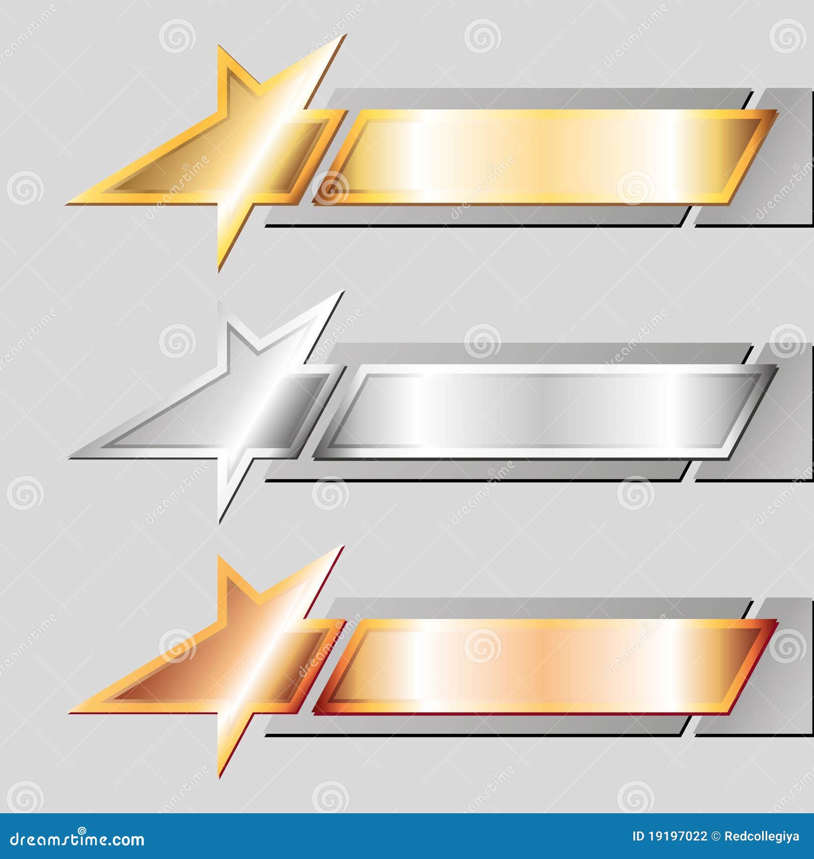 Metal emblems stock vector. Illustration of subdivide - 19197022