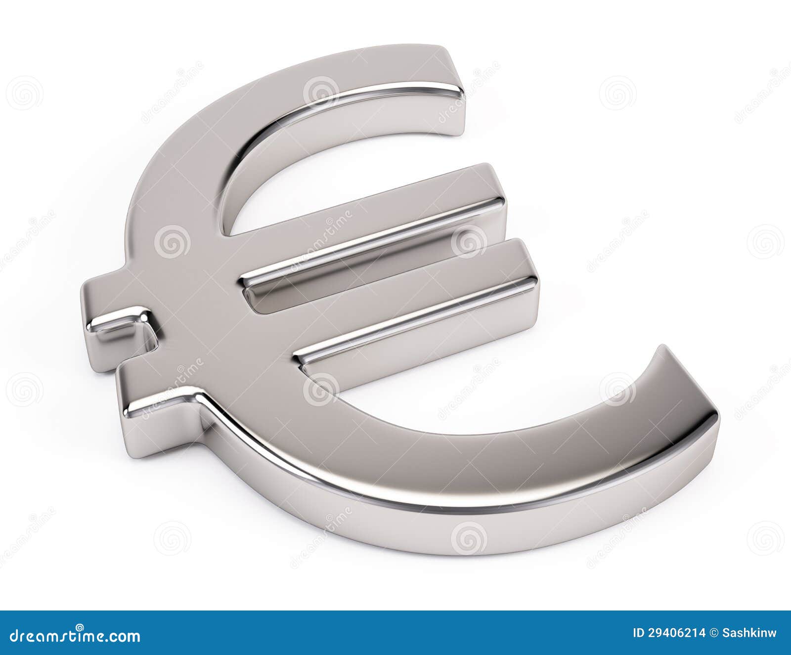 Metal euro symbol stock illustration. Illustration of european - 29406214