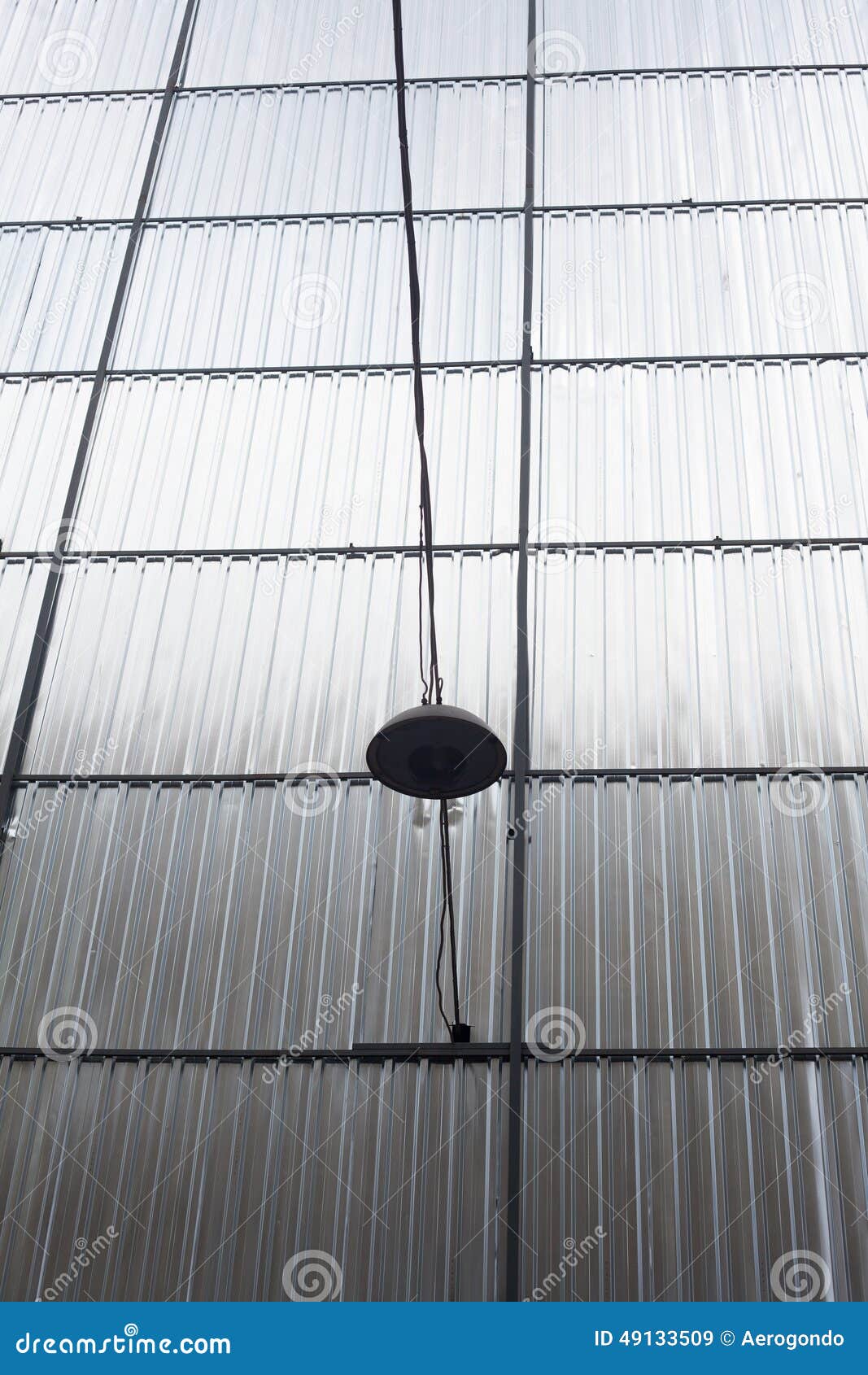 Metal facade protection stock image. Image of construction - 49133509