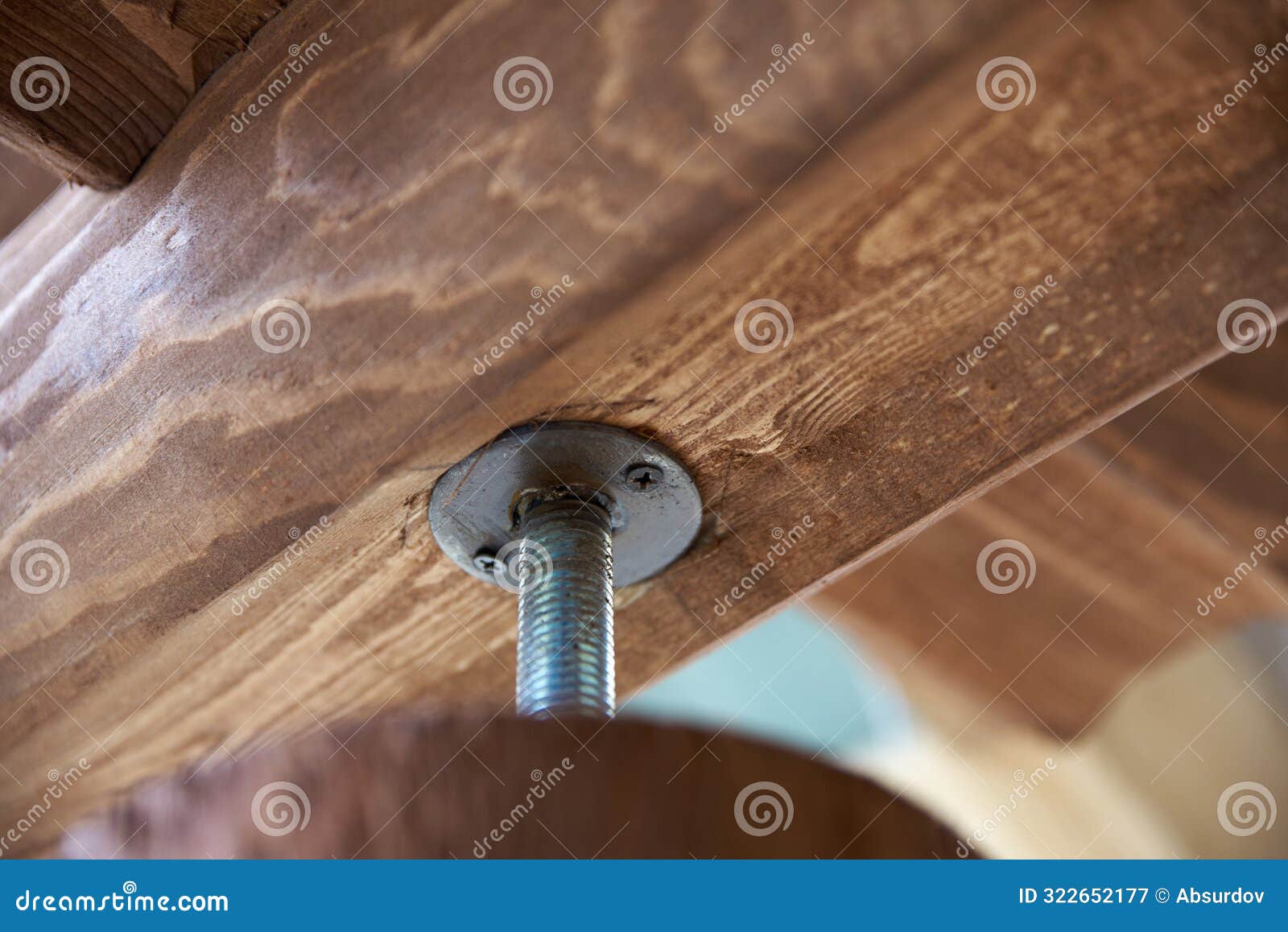 Metal Fasteners for Suspended Structures To a Wooden Ceiling Stock ...