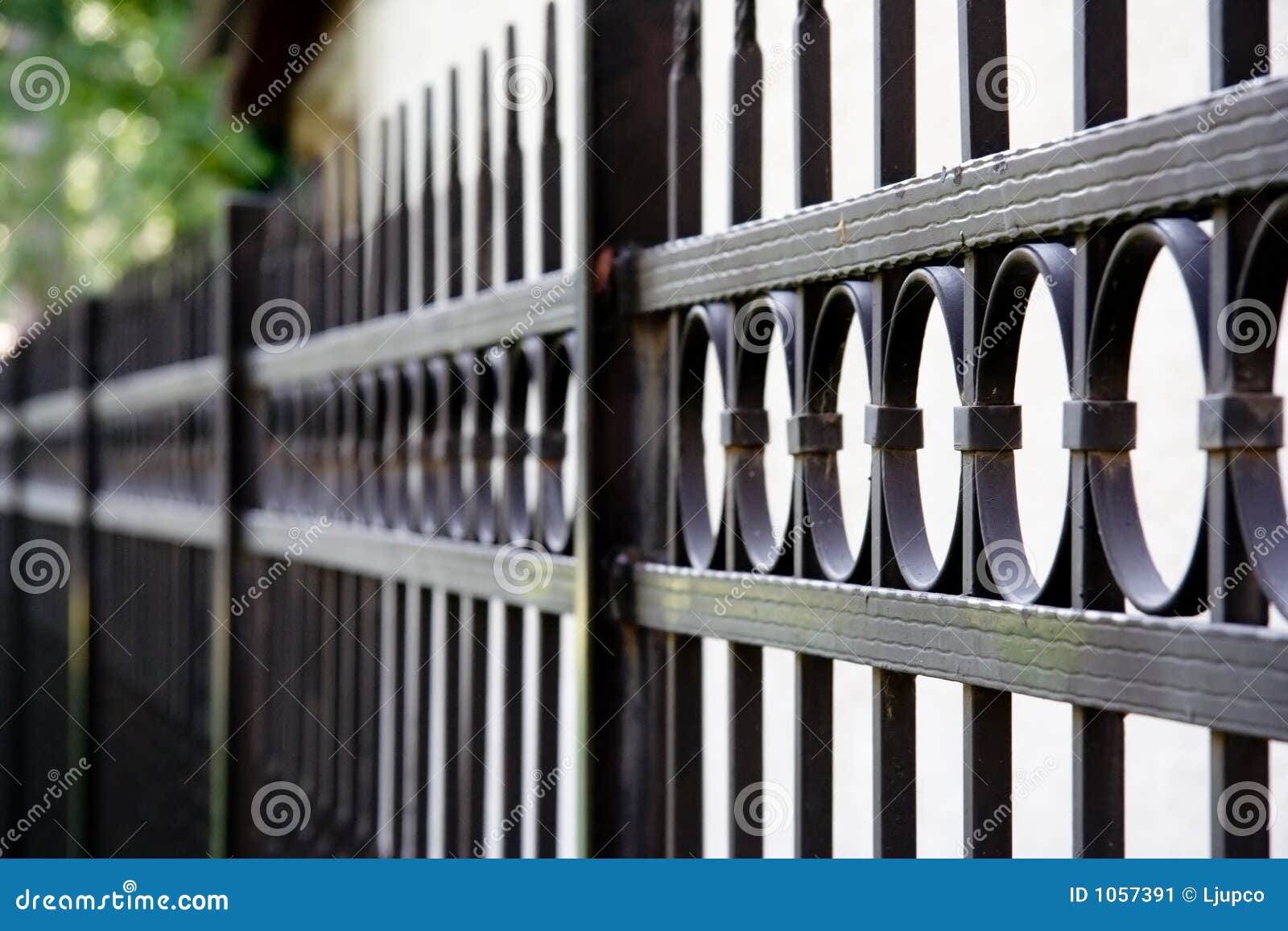 Metal fence stock image. Image of lines, metal, bent, iron - 1057391