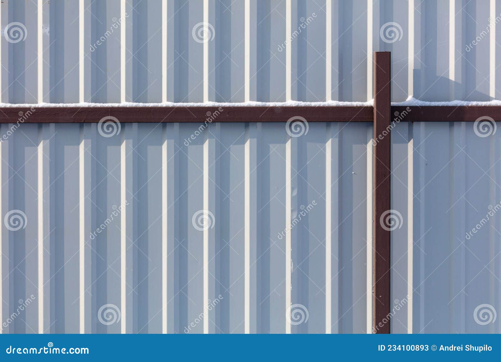 Metal Fence As an Abstract Background. Stock Image - Image of siding ...