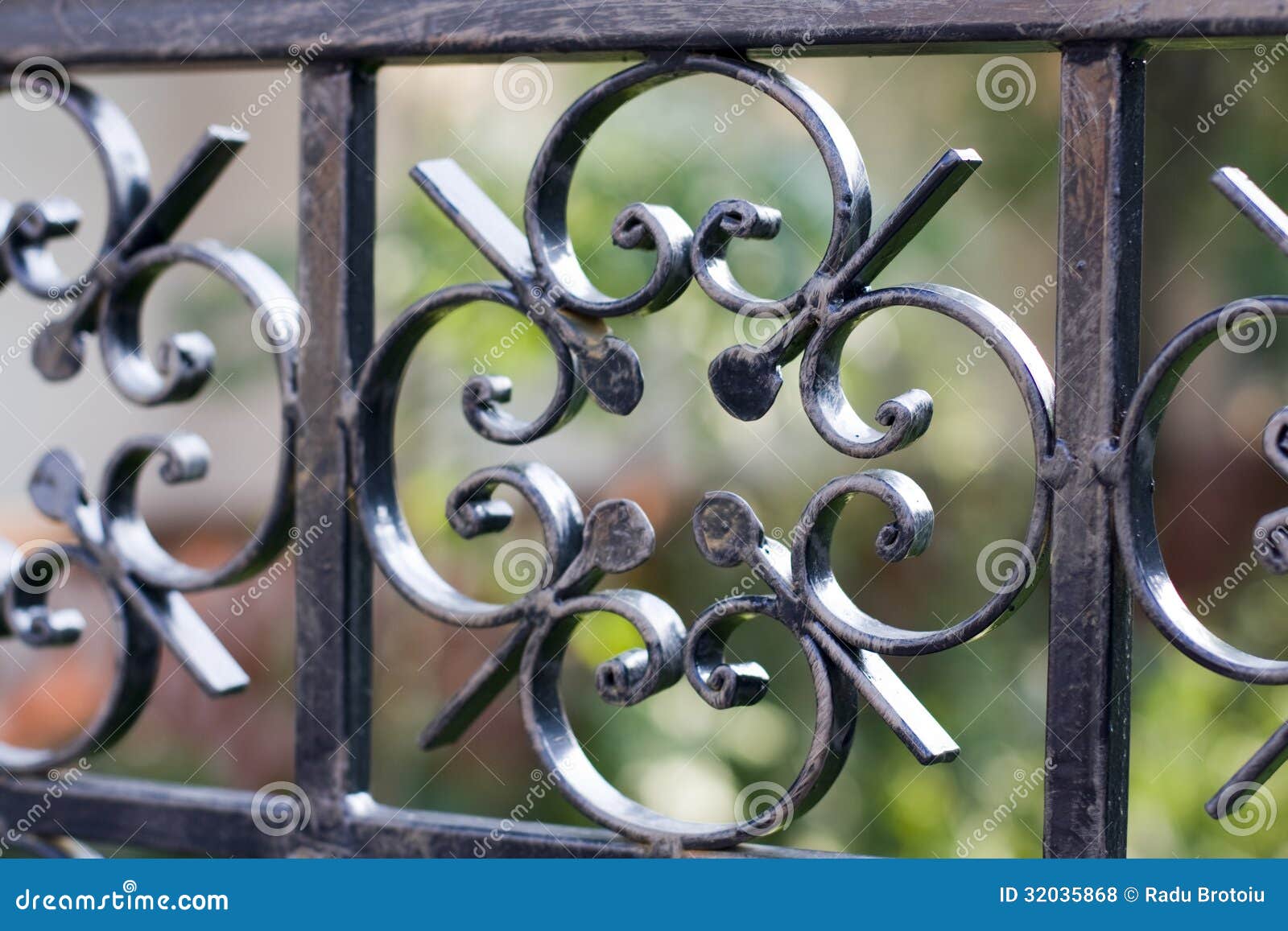 Metal fence stock photo. Image of steel, abstract, forged - 32035868