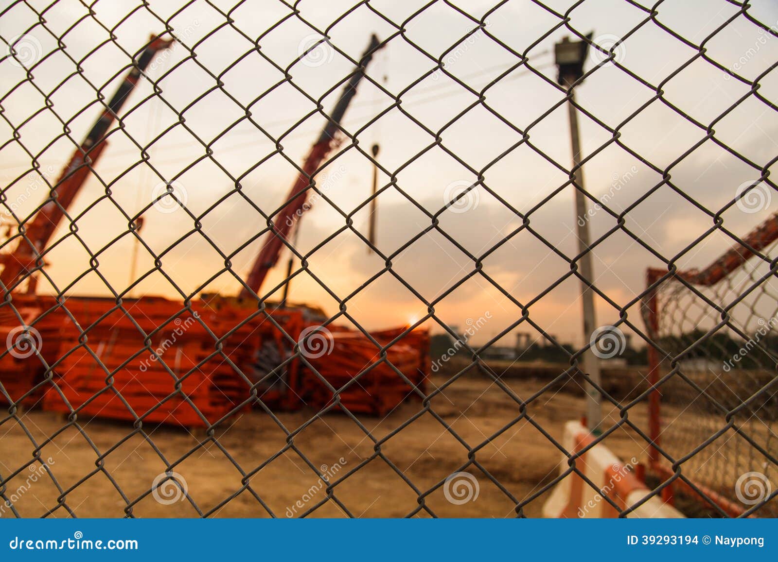 Metal fence stock photo. Image of industrial, metallic - 39293194