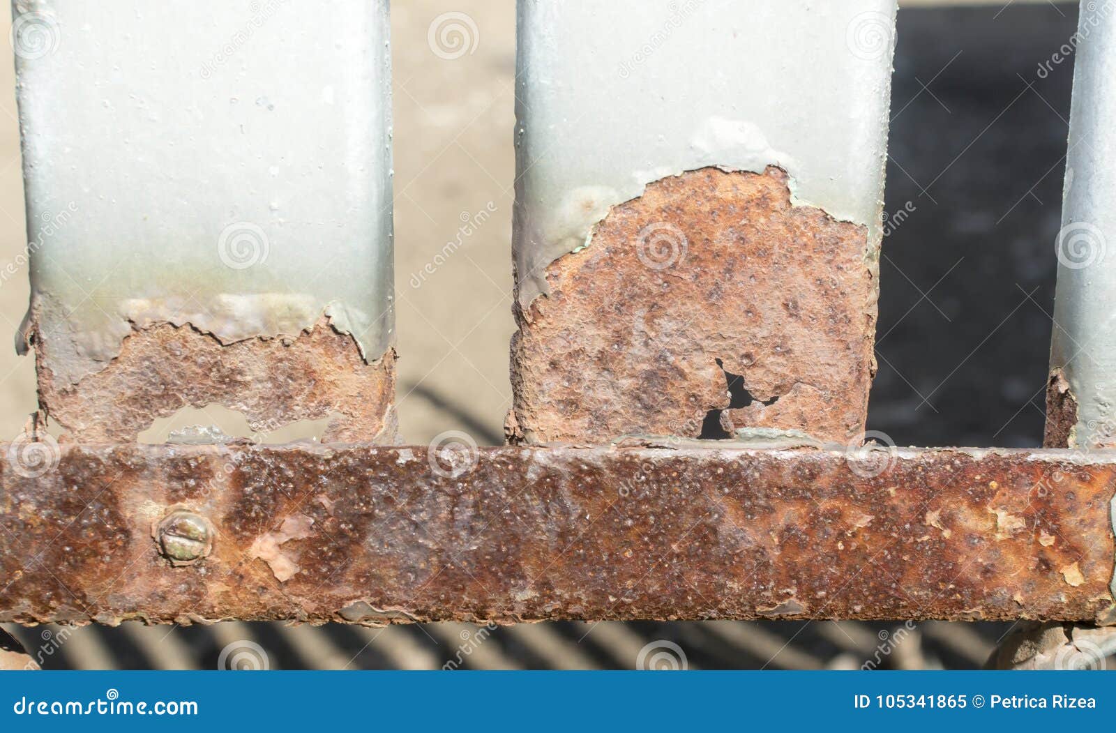 Metal Fence Filled with Rust Stock Image - Image of decay, design ...