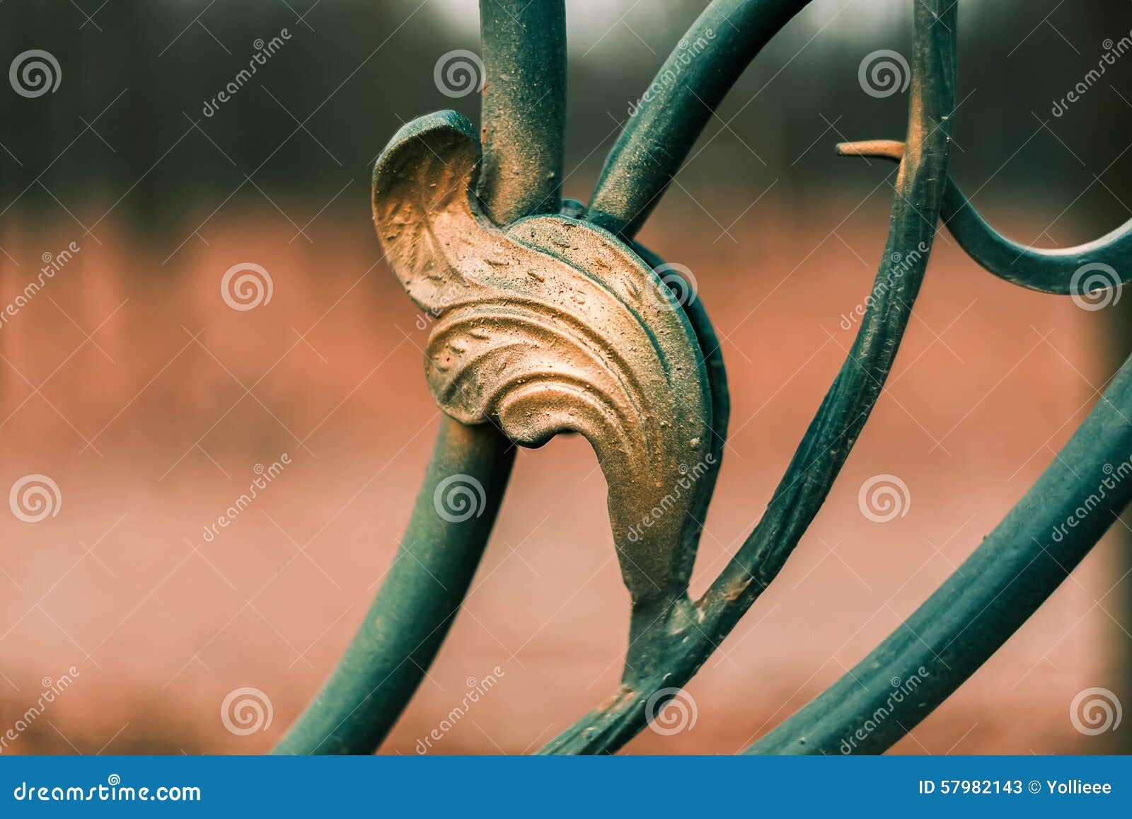 Metal Fence Ornament Abstract Pattern Element Stock Image - Image of ...