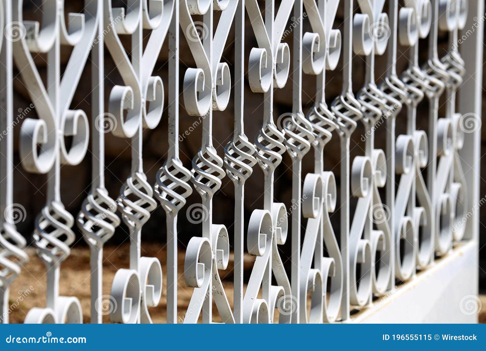 Metal Fence, Patterns of a Metal Fence Stock Image - Image of abstract ...