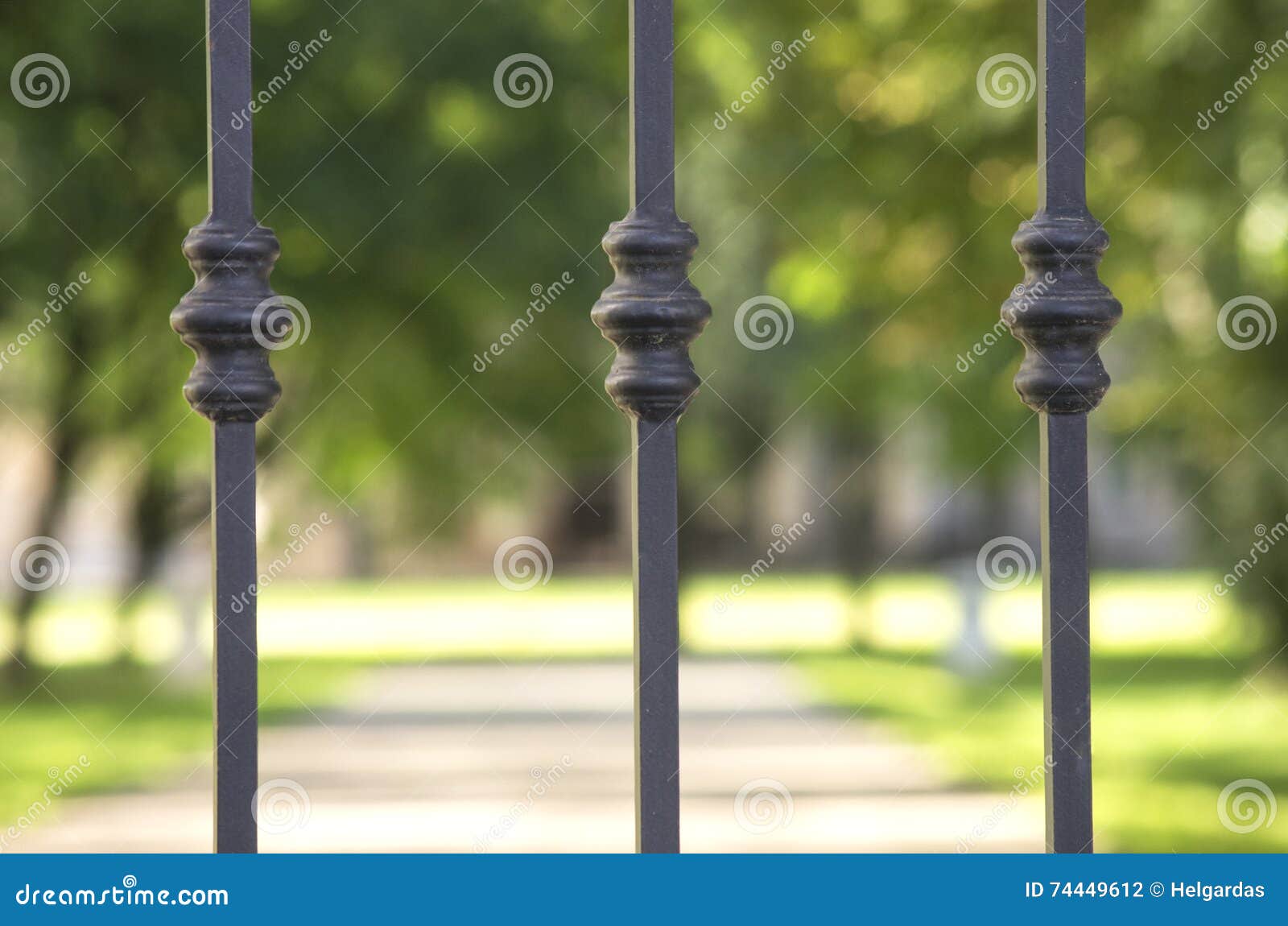 Metal fence rods close up stock photo. Image of beams - 74449612