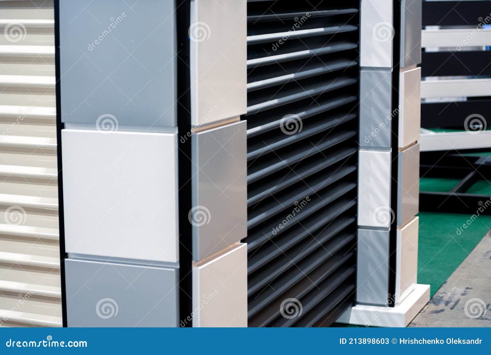 Metal Fence Shutters. Fencing Element Stock Image - Image of house ...