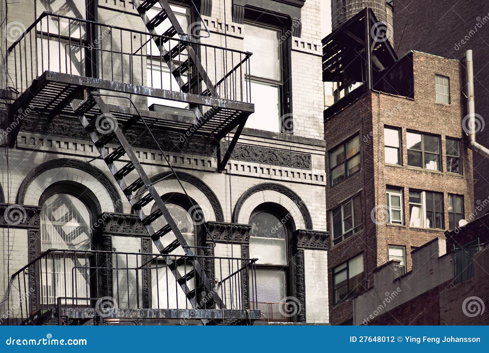 Metal fire escape stock photo. Image of steps, ladder - 27648012